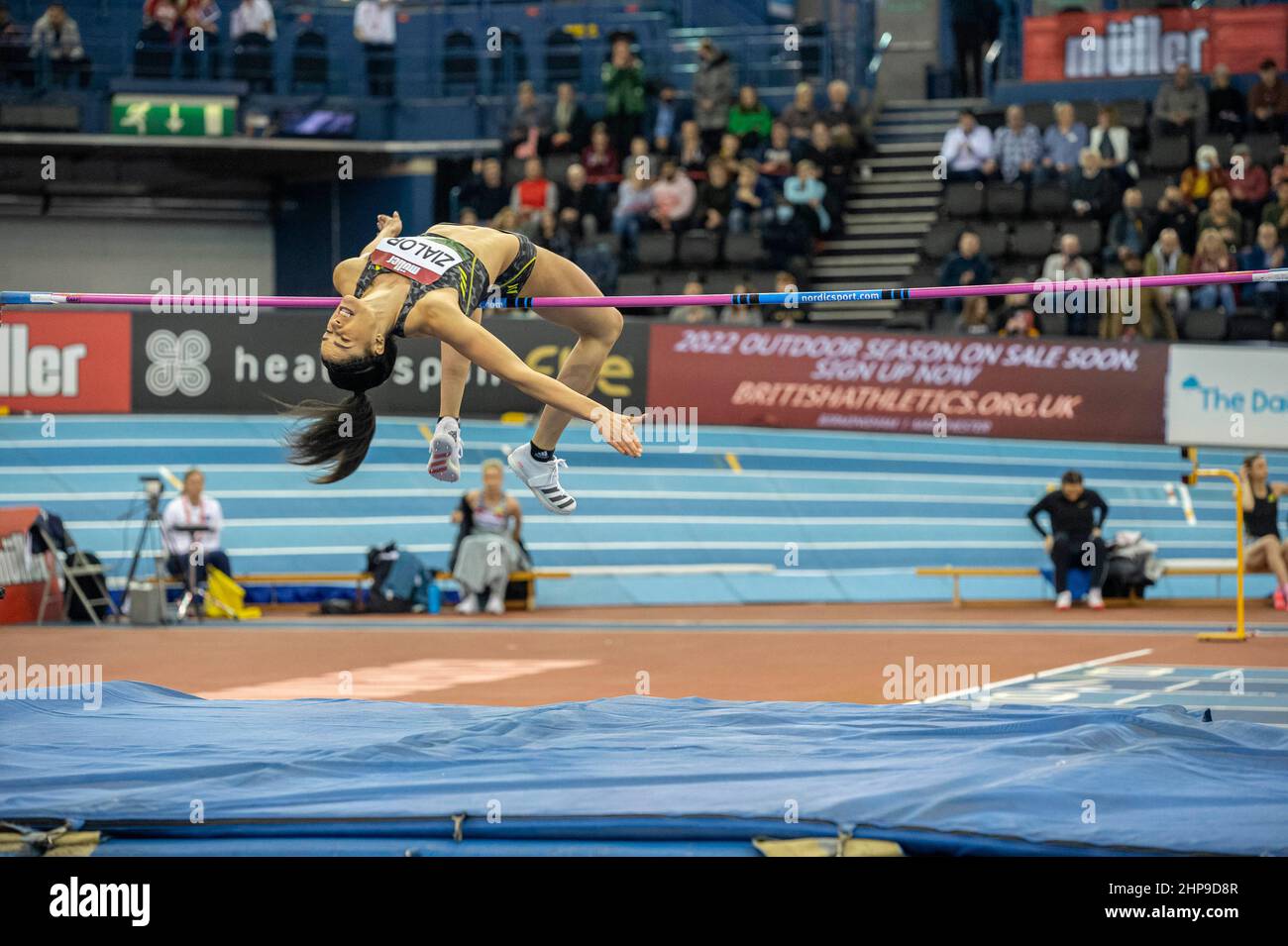 Saturday 19 February 2022: LAURA ZIALOR GBR in the Womens High Jump at ...