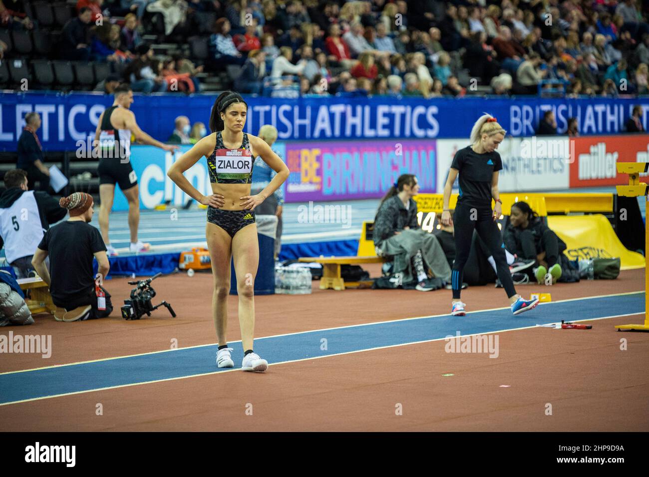 Saturday 19 February 2022: LAURA ZIALOR GBR in the Womens High Jump at ...