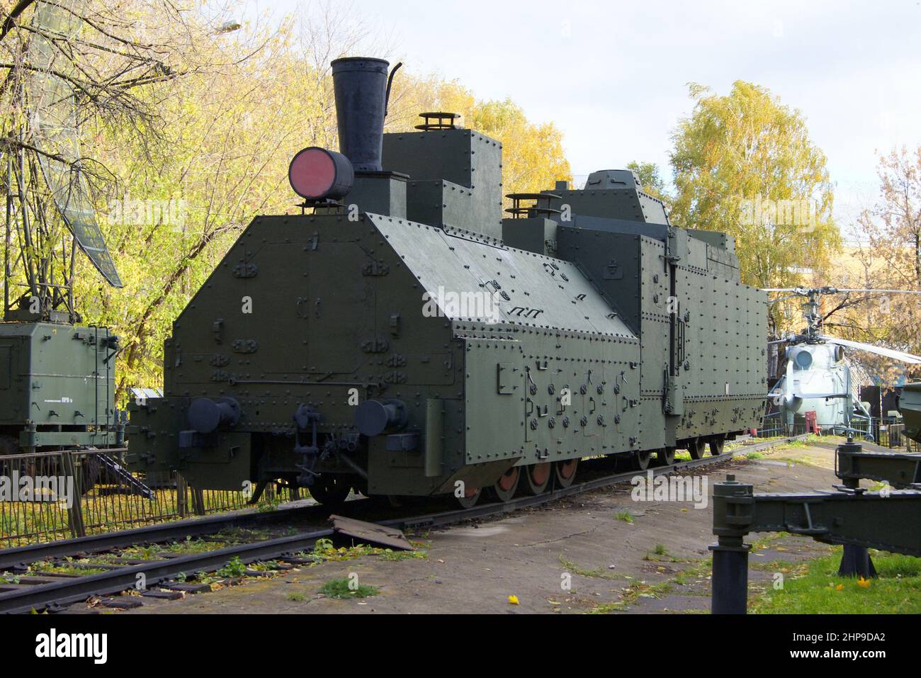 Red Army armored steam locomotive of the first half of 20th century ...