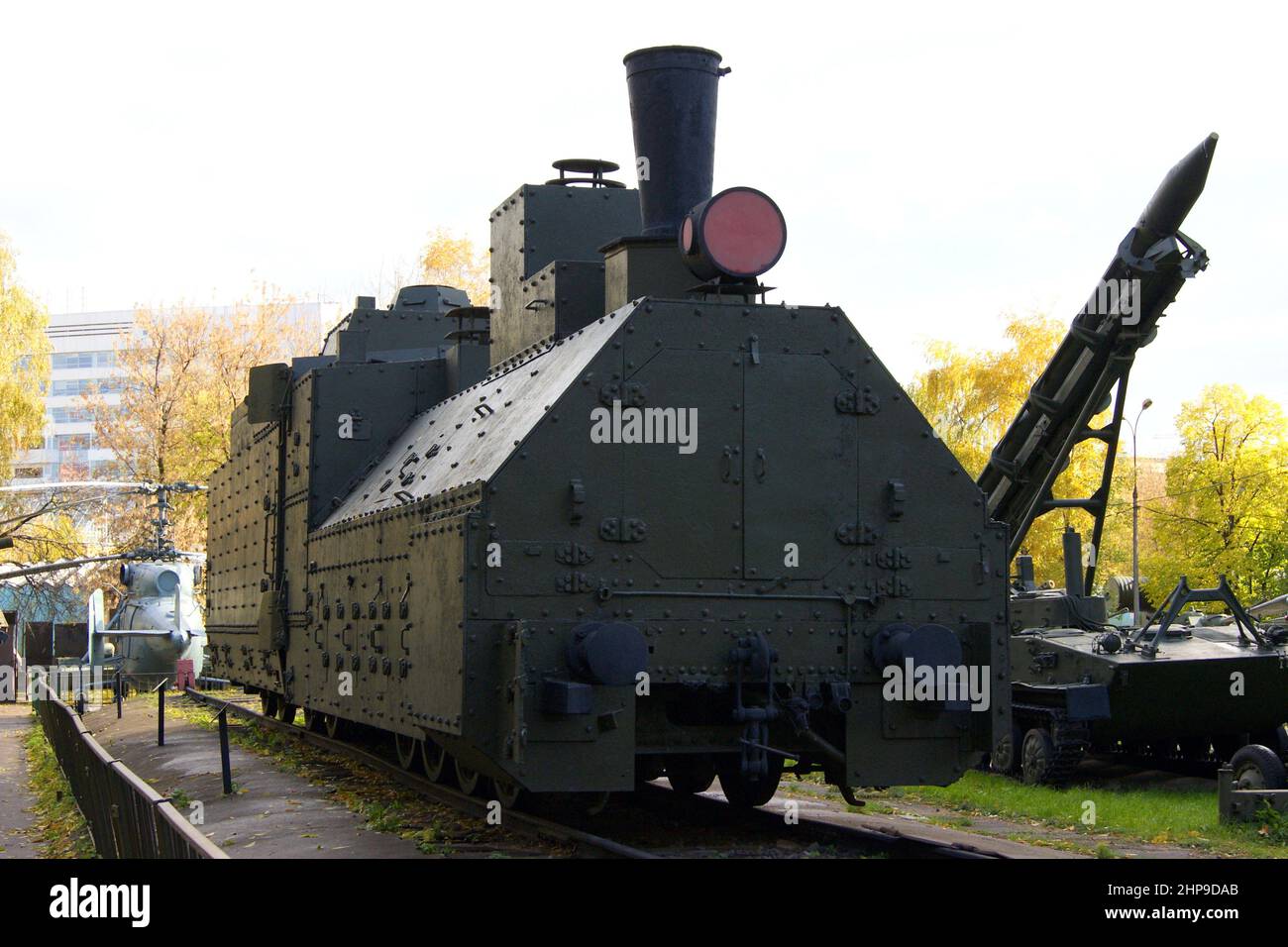 Red Army armored steam locomotive of the first half of 20th century ...