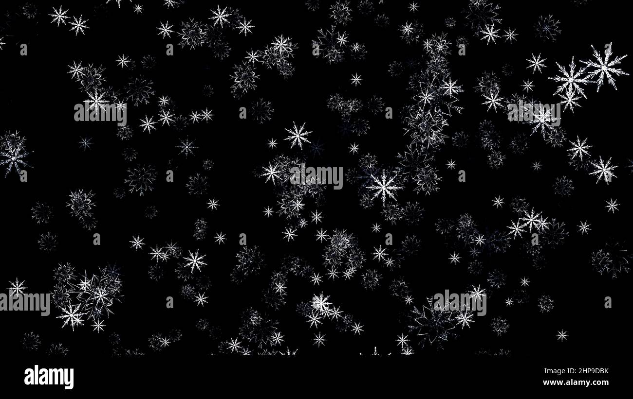 Falling snow flakes video hi-res stock photography and images - Alamy