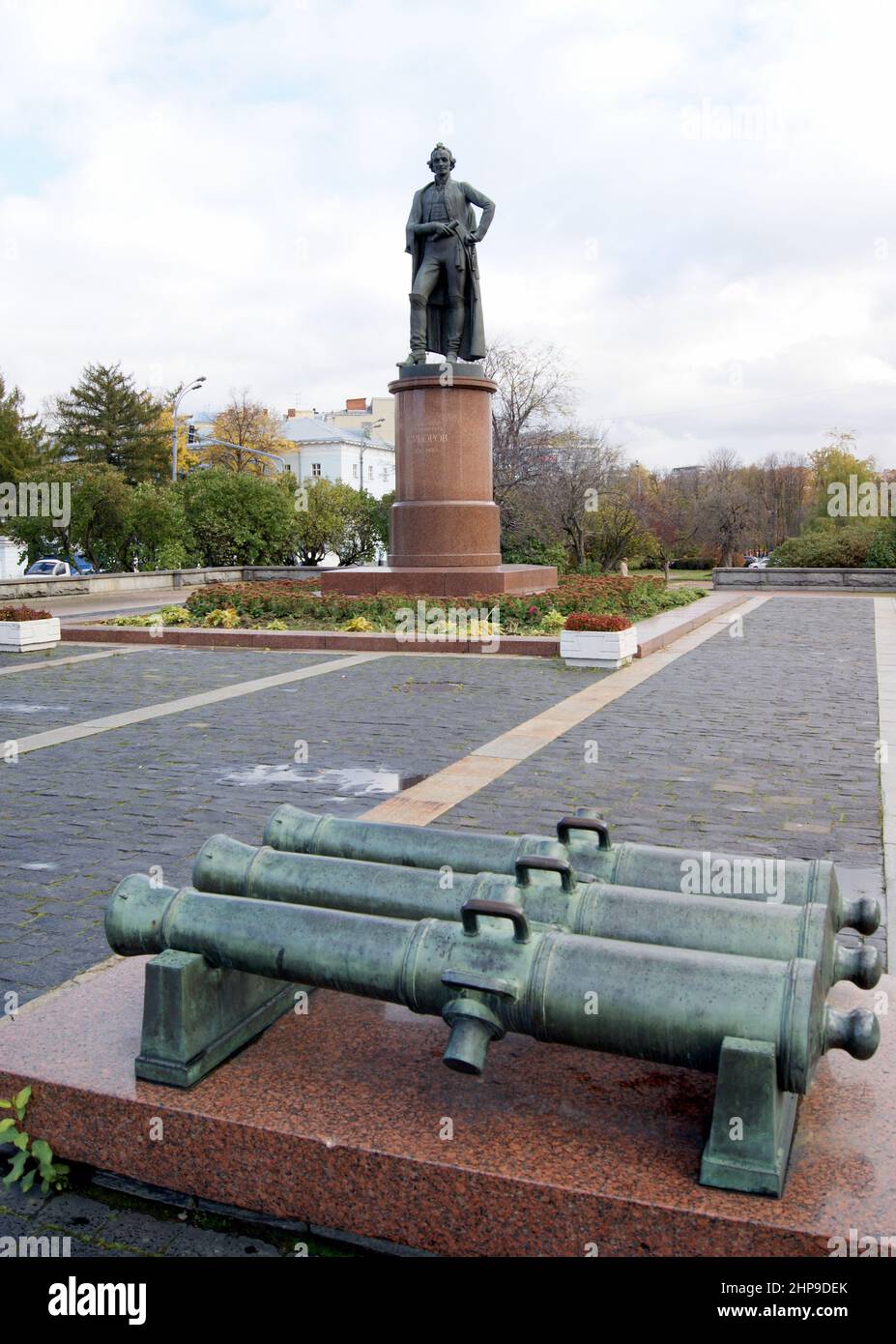 Monument to Alexander Suvorov, legendary Russian military leader and ...
