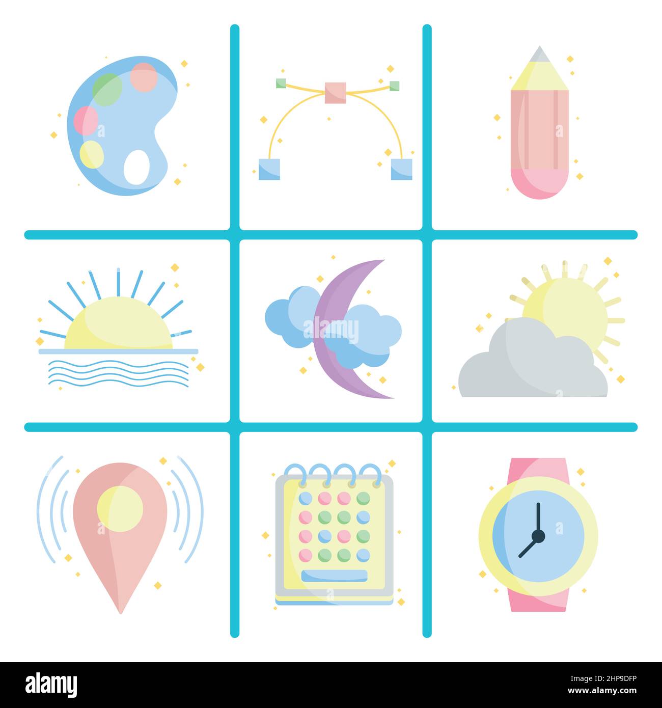 design elements icons Stock Vector Image & Art - Alamy