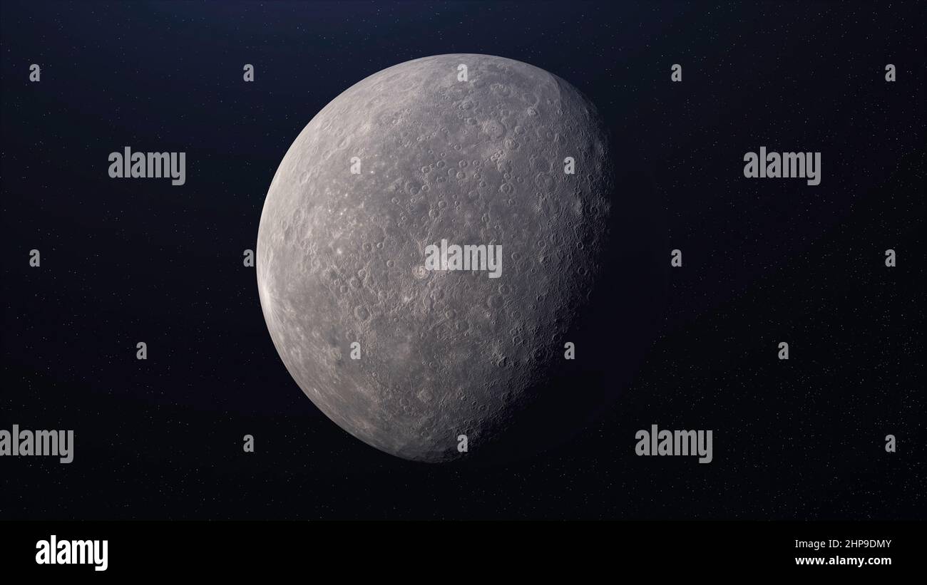 Breathtaking cosmos background with rotating realistic moon ...