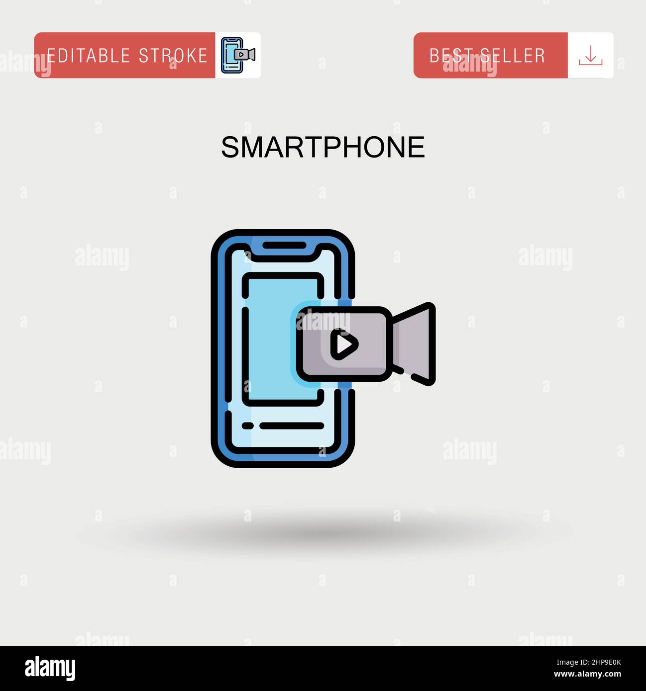 Smartphone Simple vector icon Stock Vector Image & Art - Alamy