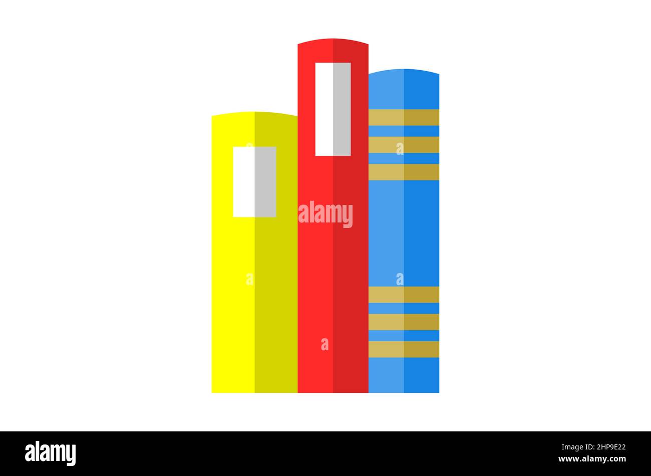 Three books pile Stock Vector Images - Alamy