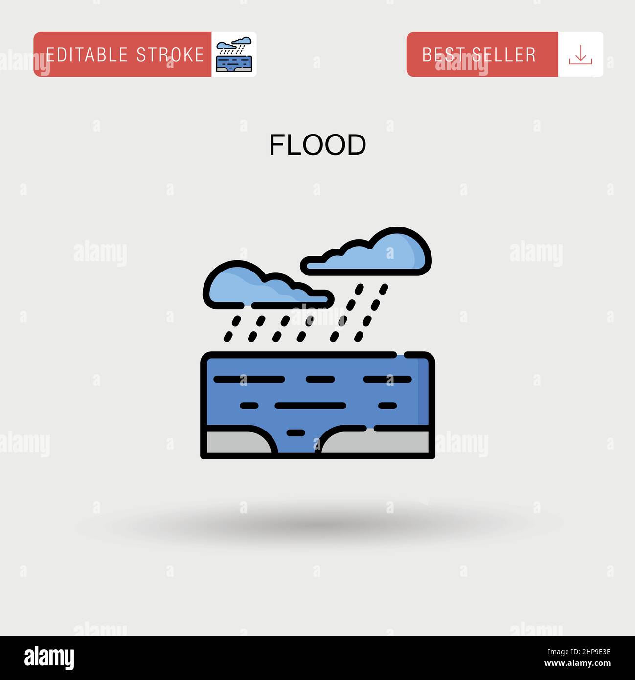House flood damage Stock Vector Images - Alamy