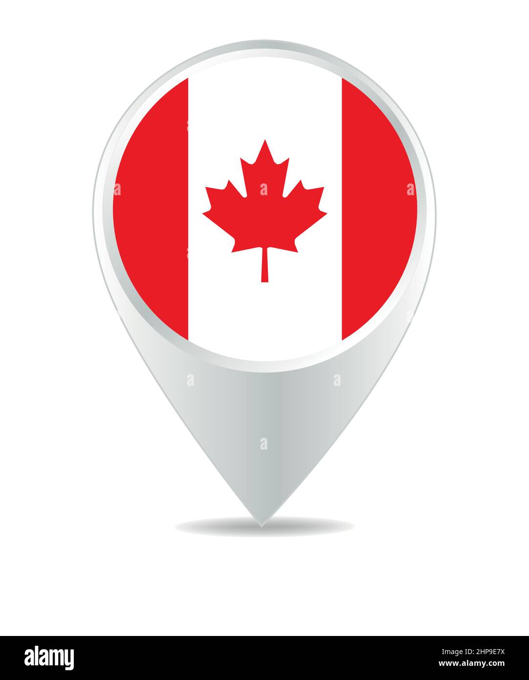 Blue white flag canada Stock Vector Images - Alamy