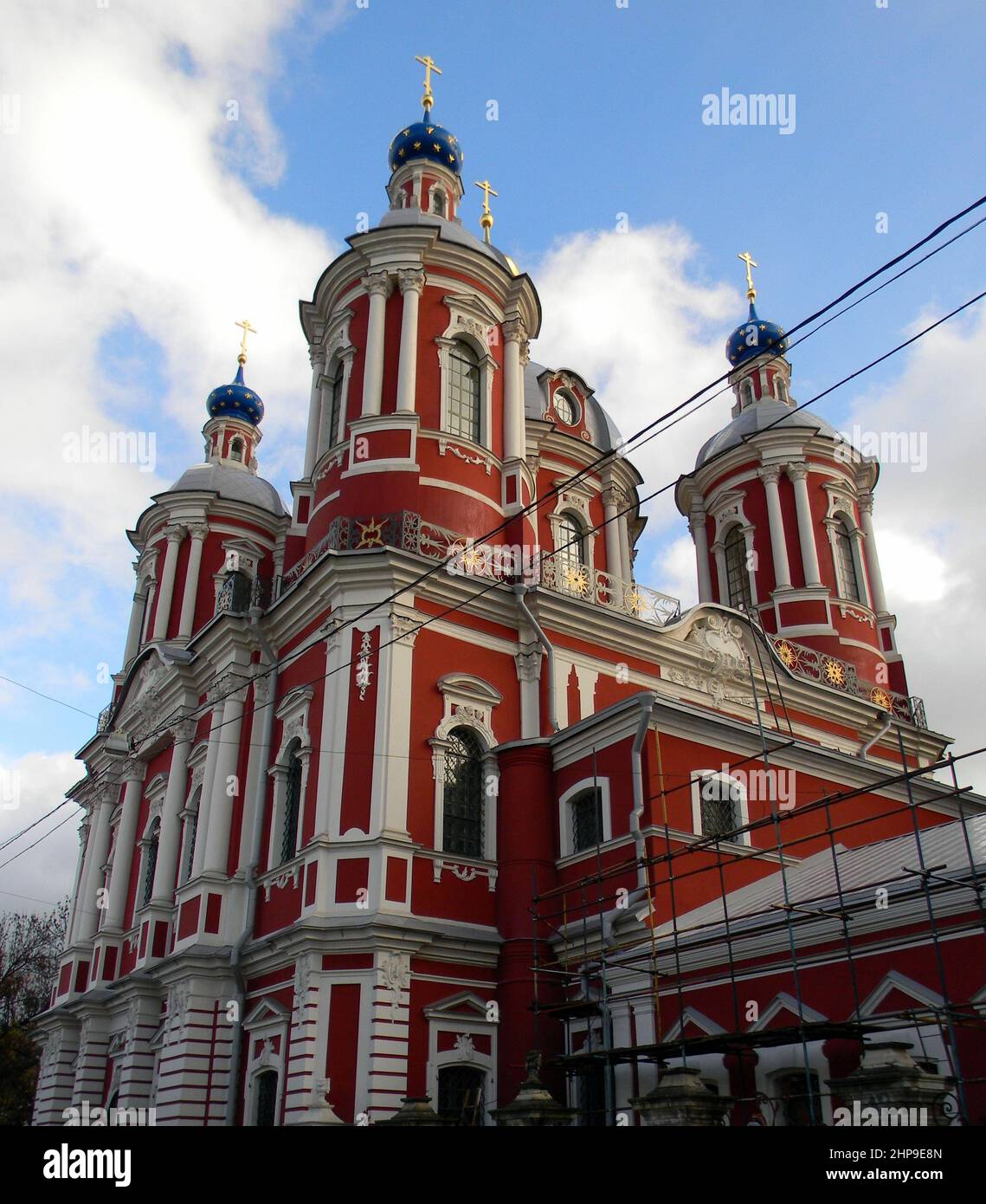 St. Clement's Church in Zamoskvorechye, under renovation, major example ...