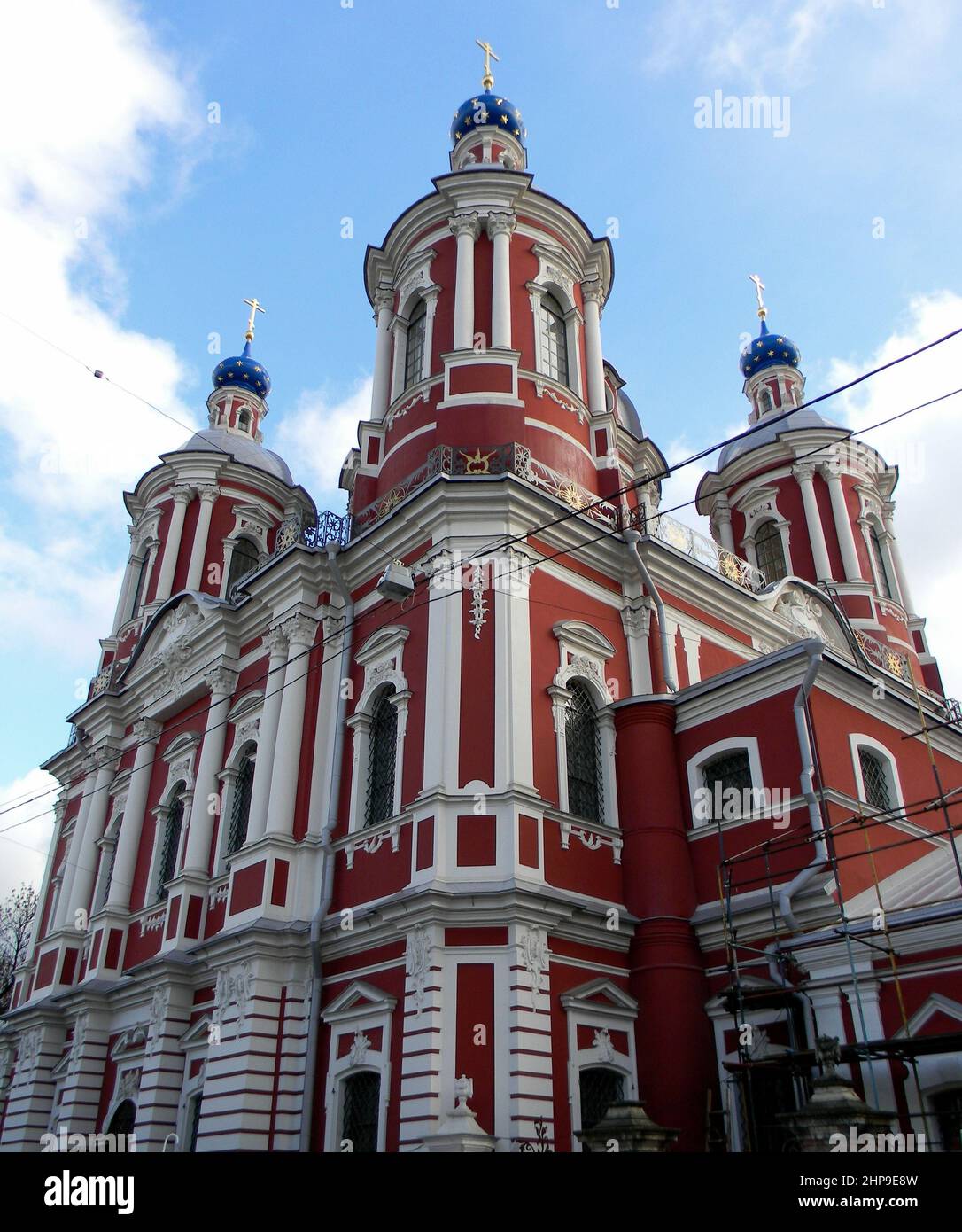 St. Clement's Church in Zamoskvorechye, under renovation, major example ...