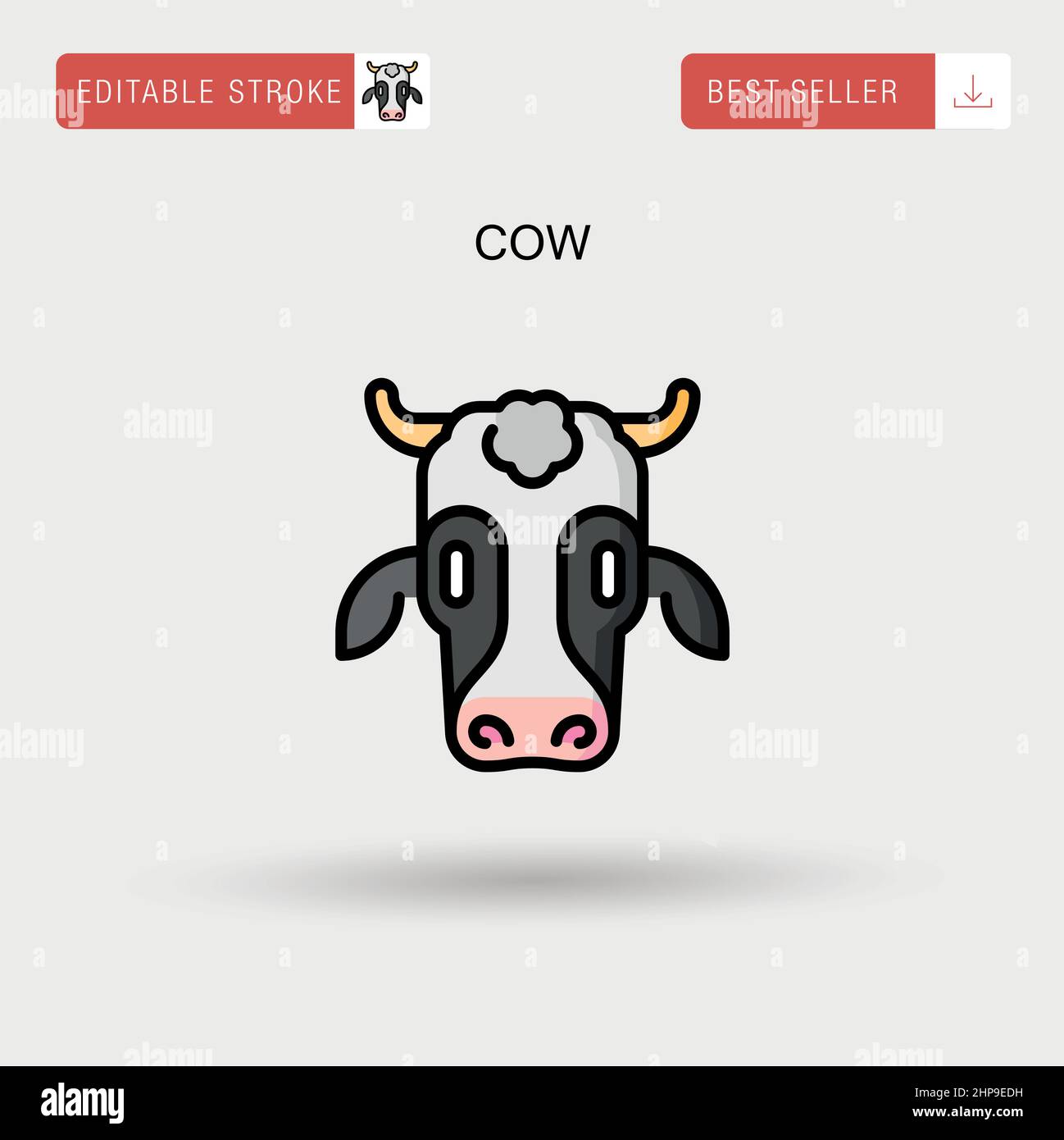 Green field herd cows Stock Vector Images - Alamy