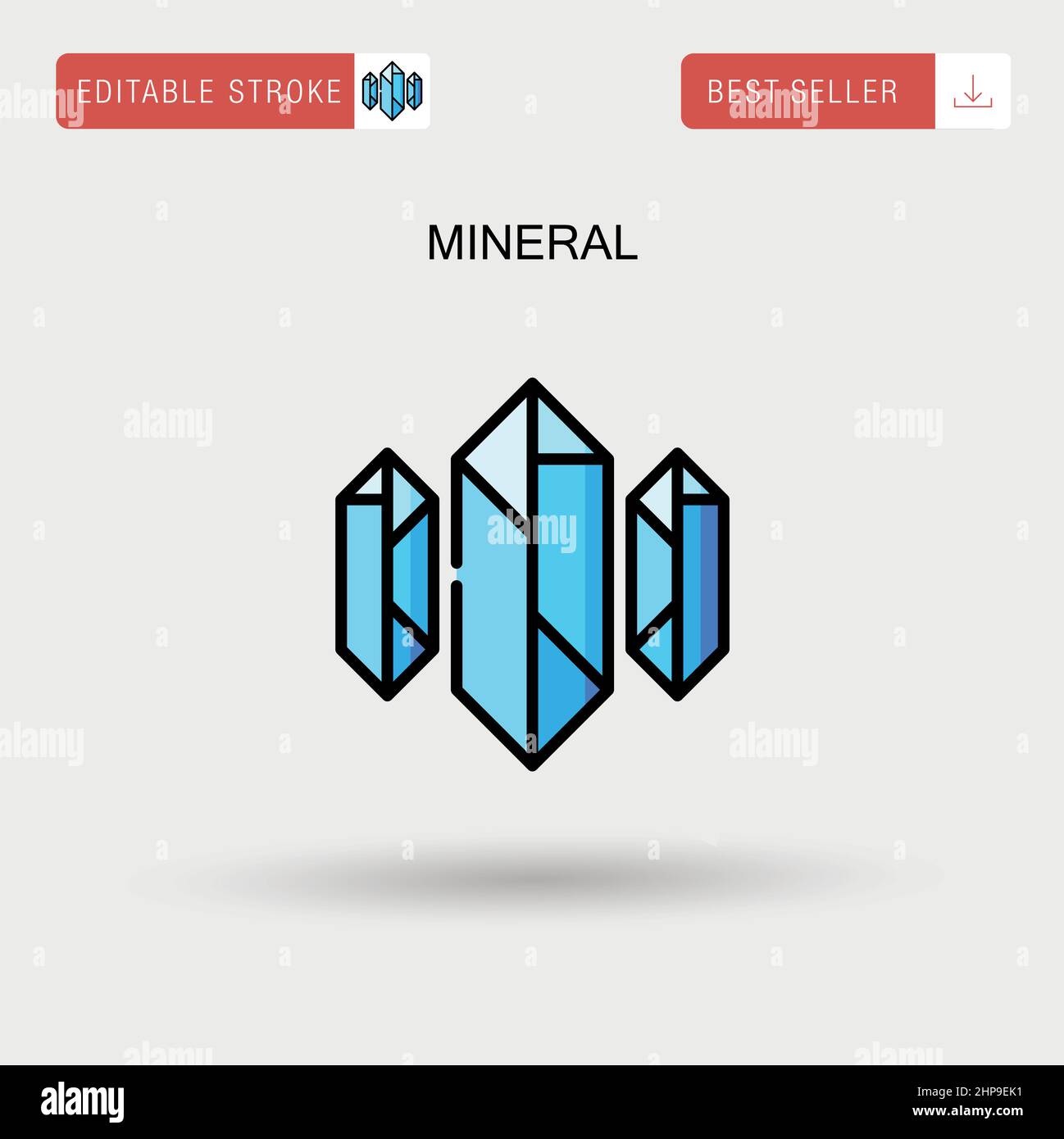 Mineral Simple vector icon Stock Vector Image & Art - Alamy