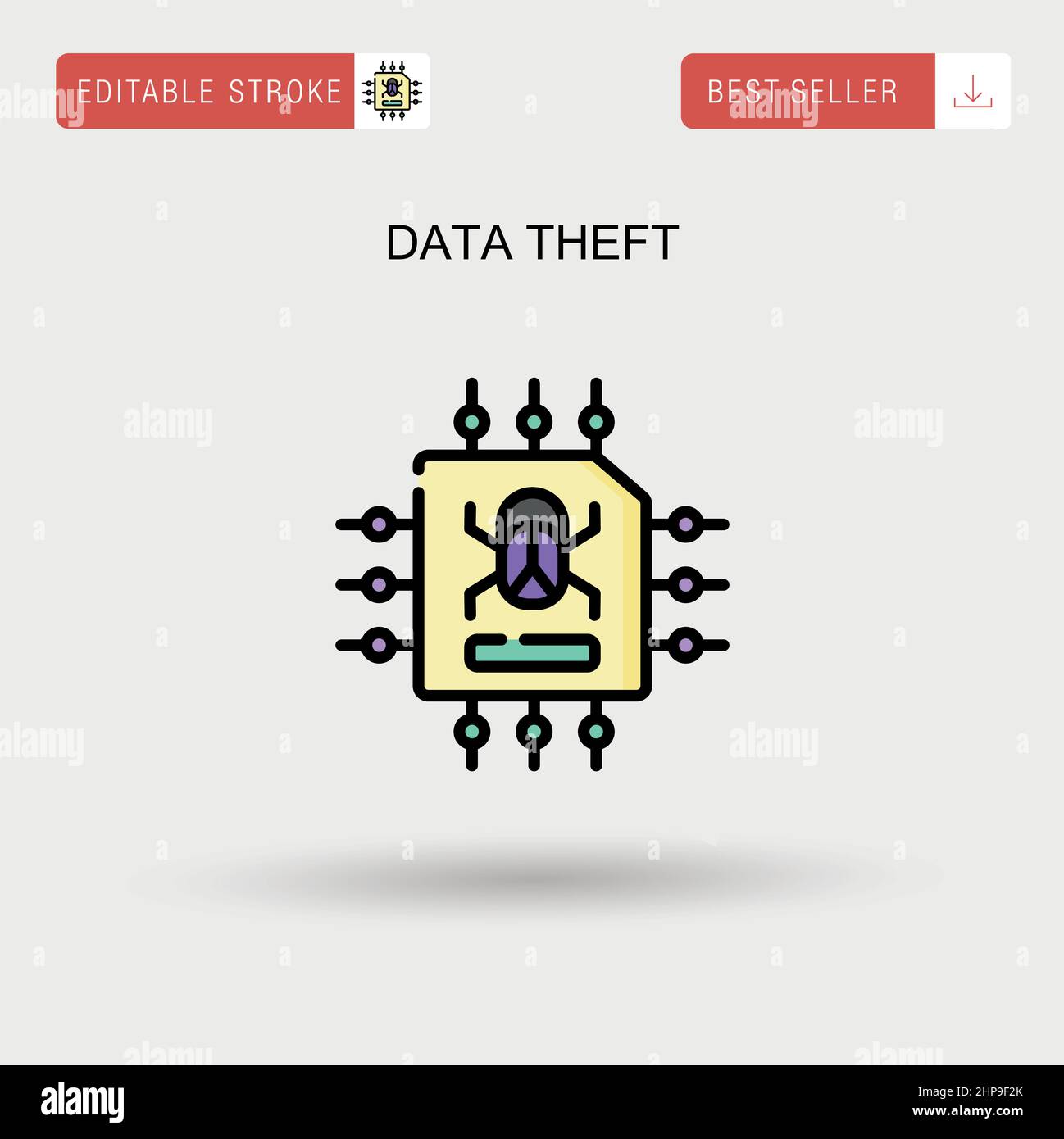 Data theft Simple vector icon Stock Vector Image & Art - Alamy