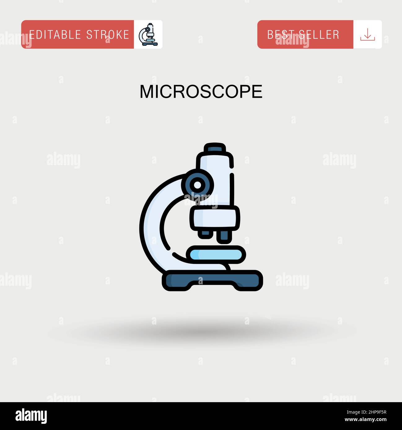 Microscope icon simple illustration hi-res stock photography and images ...