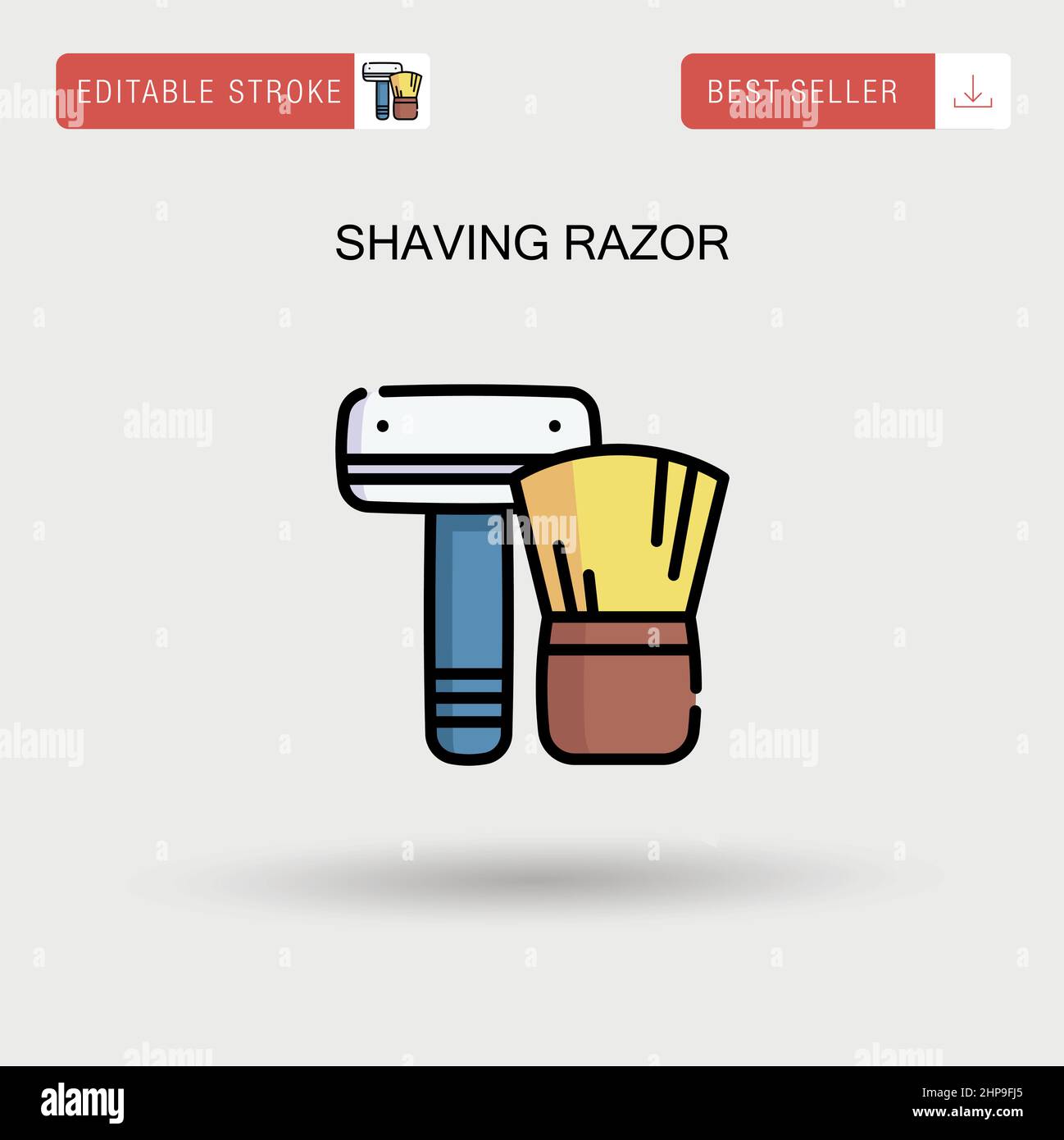 Woman shaving body hair Stock Vector Images - Alamy