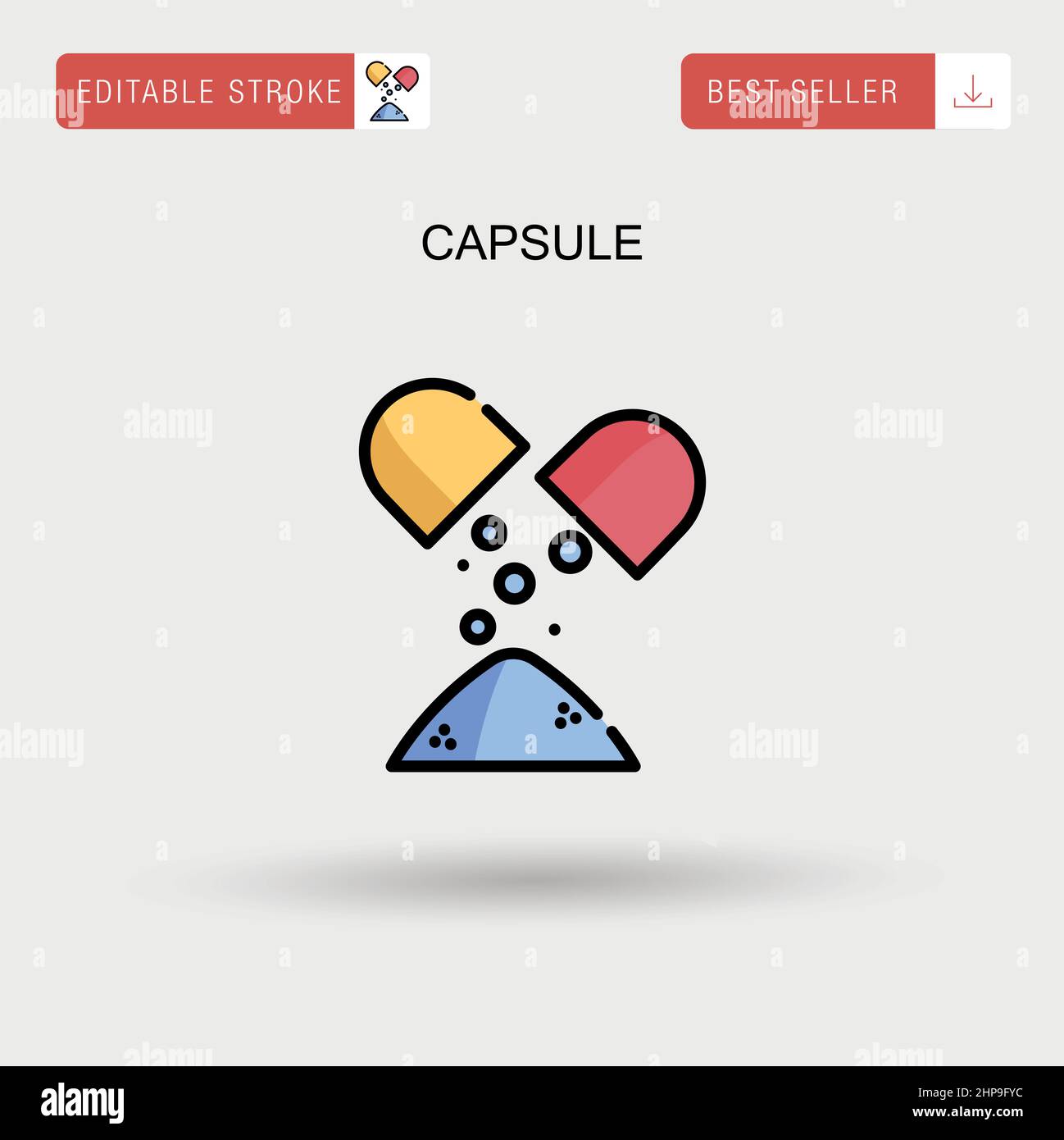 Nutrition supplement capsules natural Stock Vector Images - Alamy