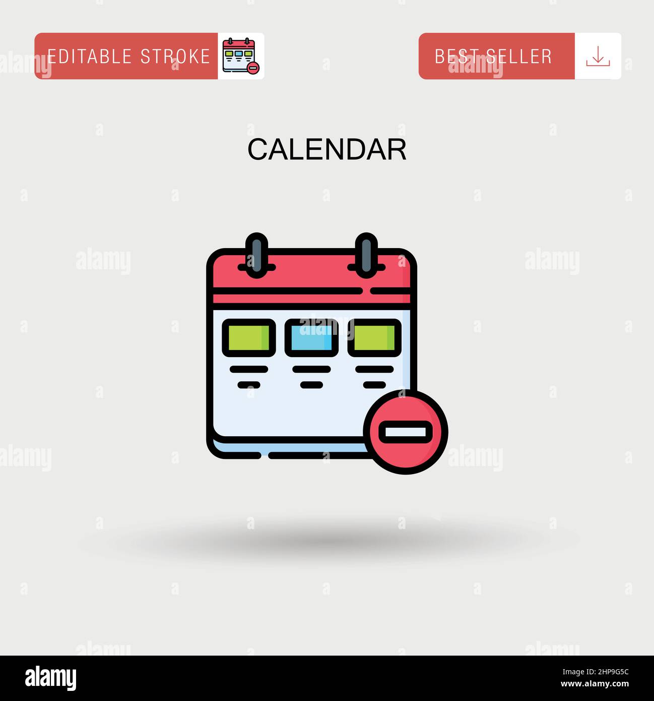 Calendar Simple vector icon Stock Vector Image & Art - Alamy