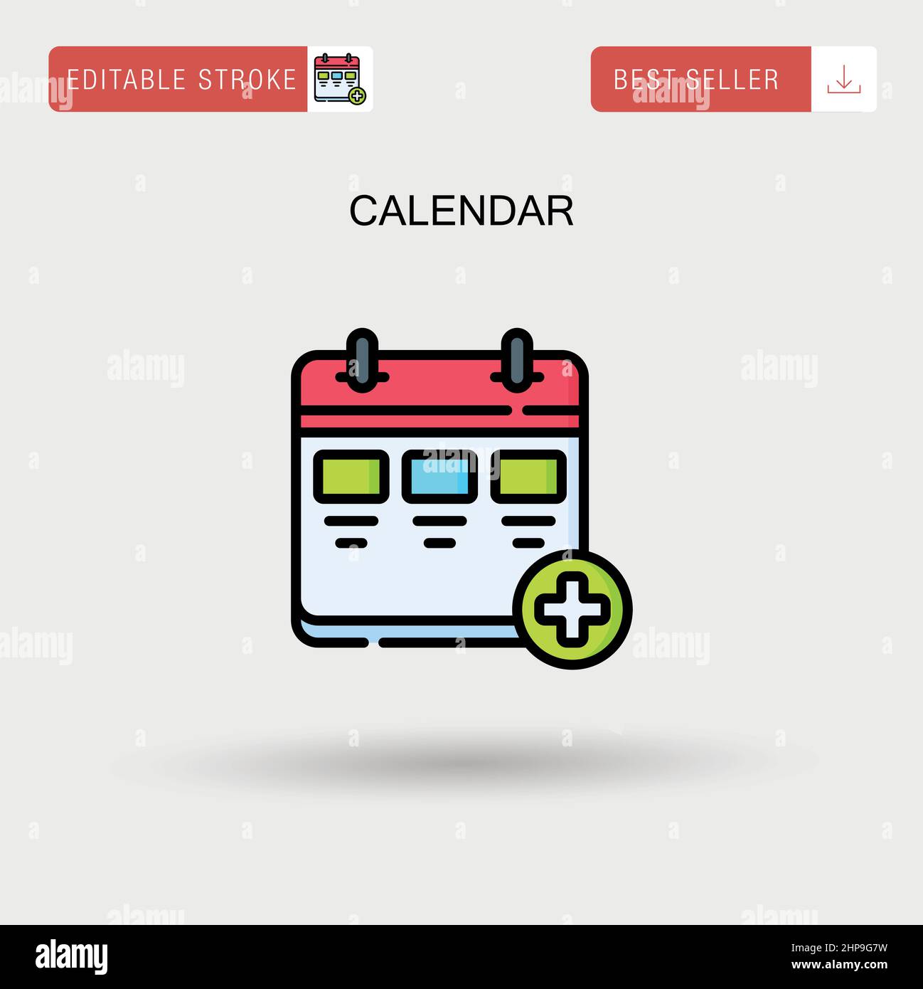 Calendar Simple vector icon Stock Vector Image & Art - Alamy