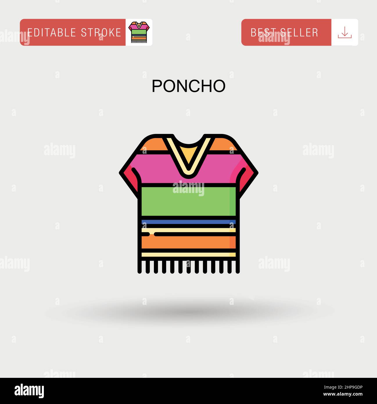 Poncho Stock Vector Images - Alamy