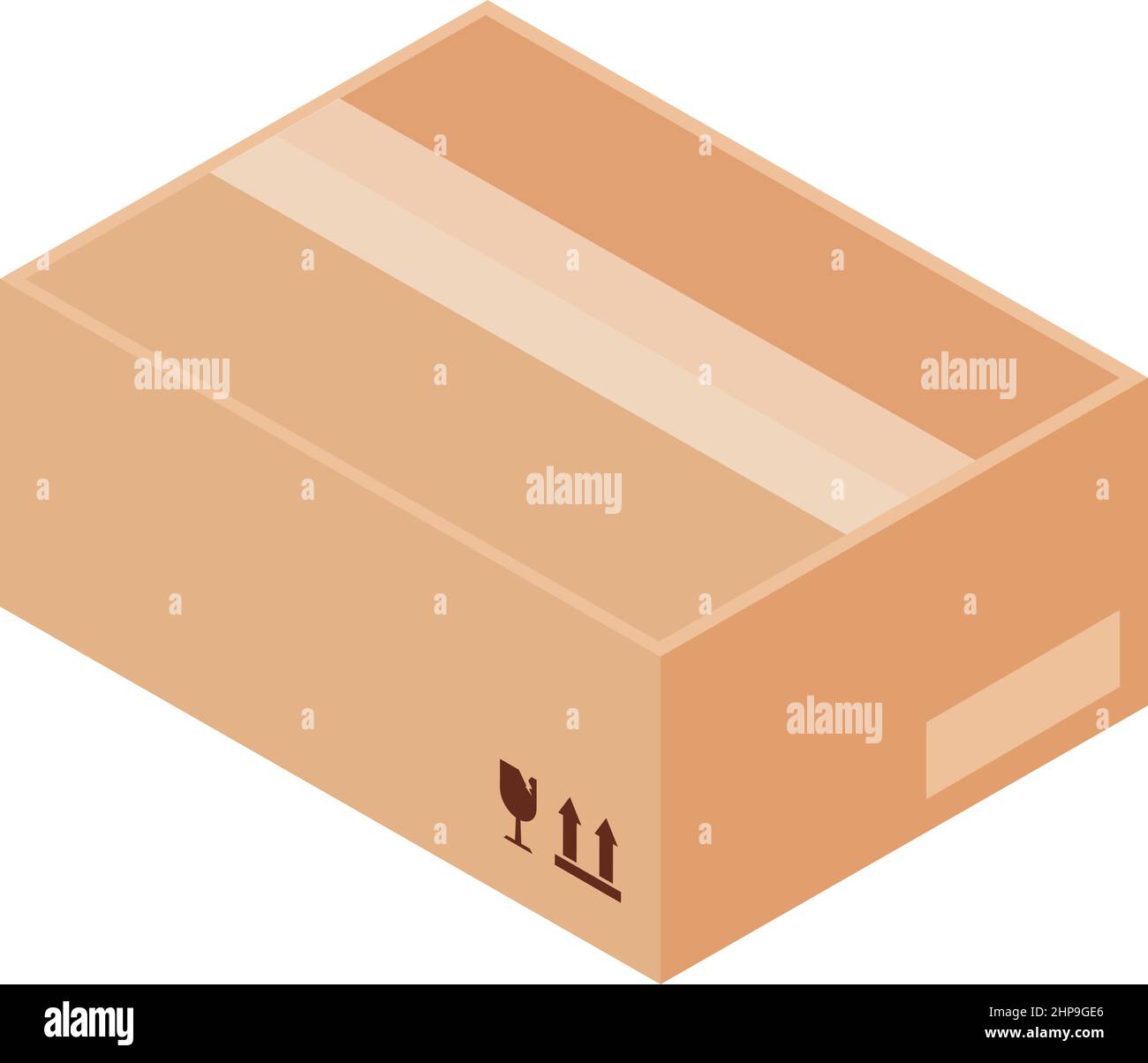 brown box packaging Stock Vector Image & Art - Alamy