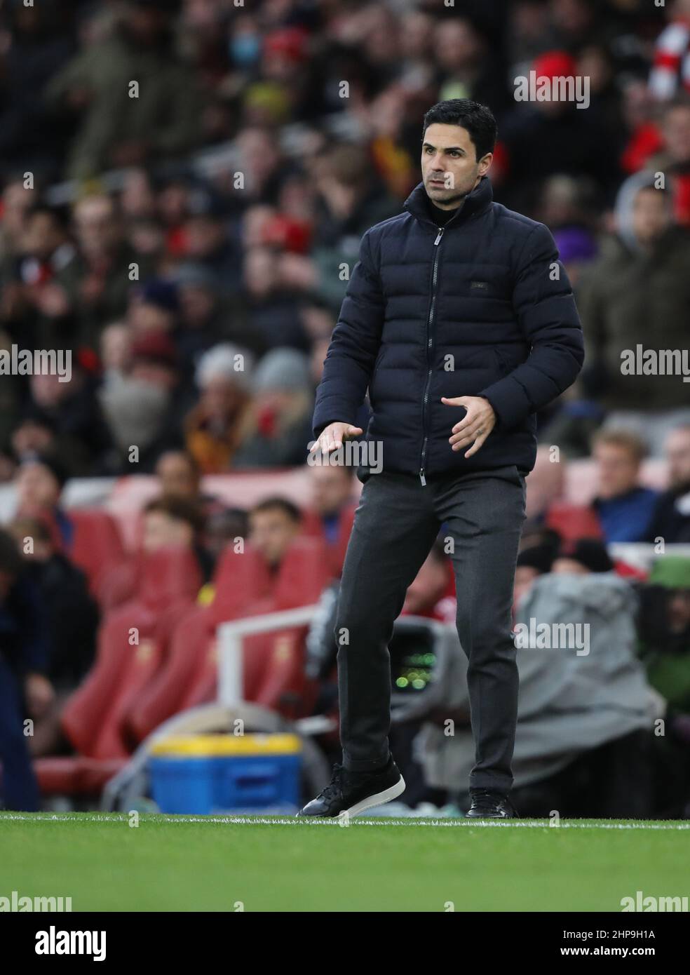 London, UK. 19th Feb, 2022. Mikel Arteta (Arsenal head coach) at the ...