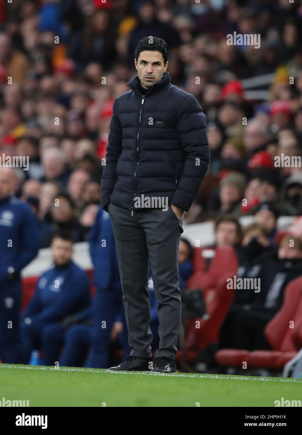 London, UK. 19th Feb, 2022. Mikel Arteta (Arsenal head coach) at the ...