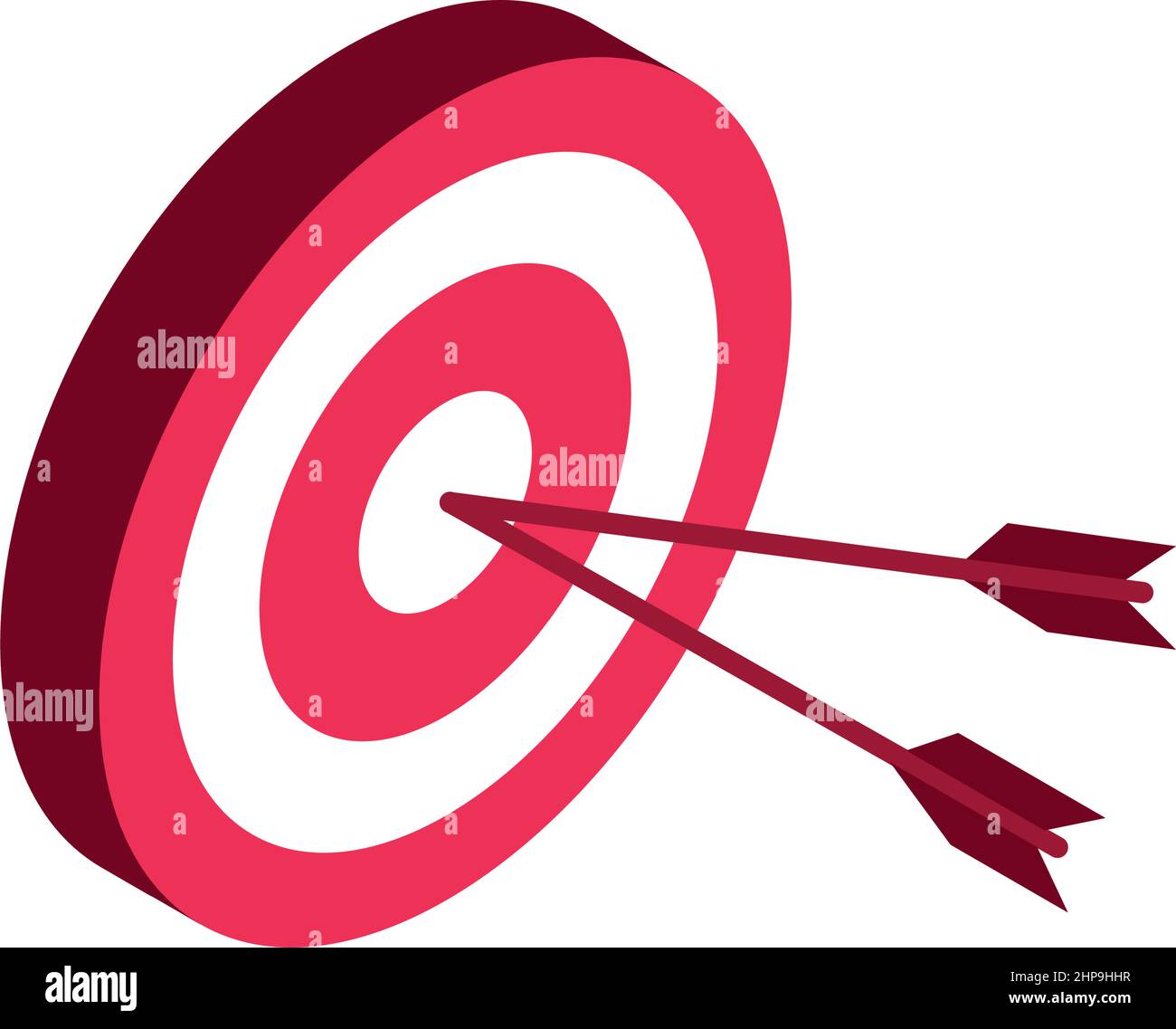 isometric target icon Stock Vector Image & Art - Alamy