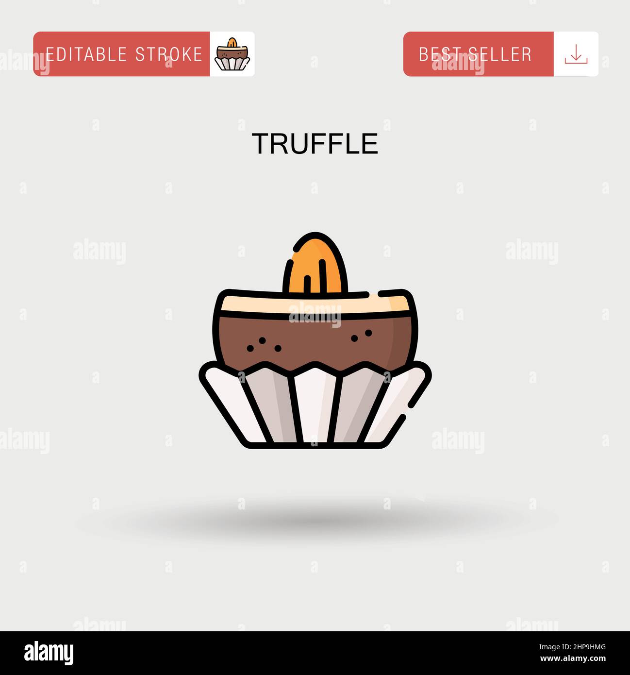 Truffle Simple vector icon Stock Vector Image & Art - Alamy