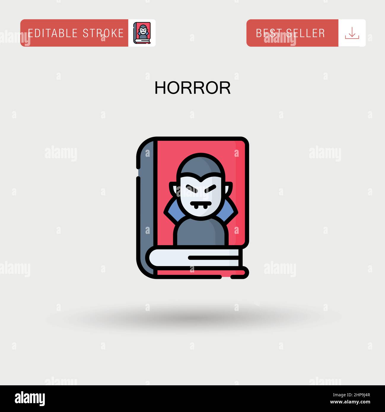 Horror Simple vector icon Stock Vector Image & Art - Alamy
