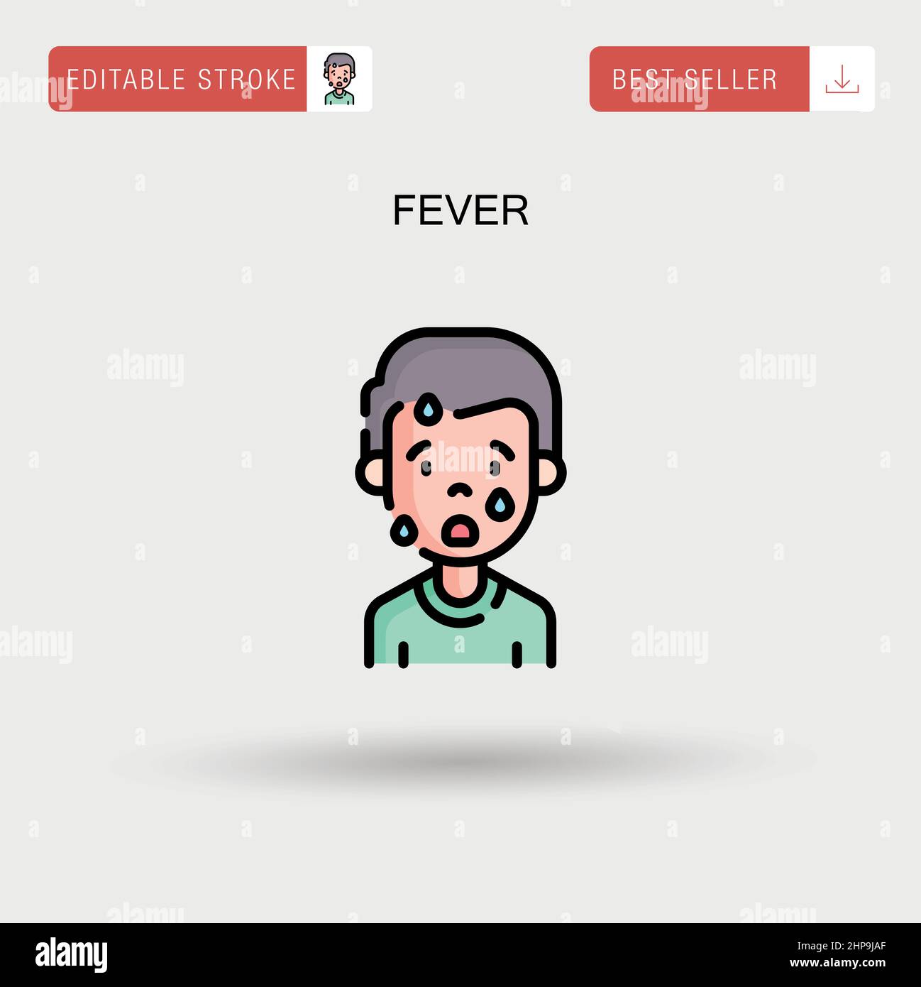 Child fever Stock Vector Images - Alamy