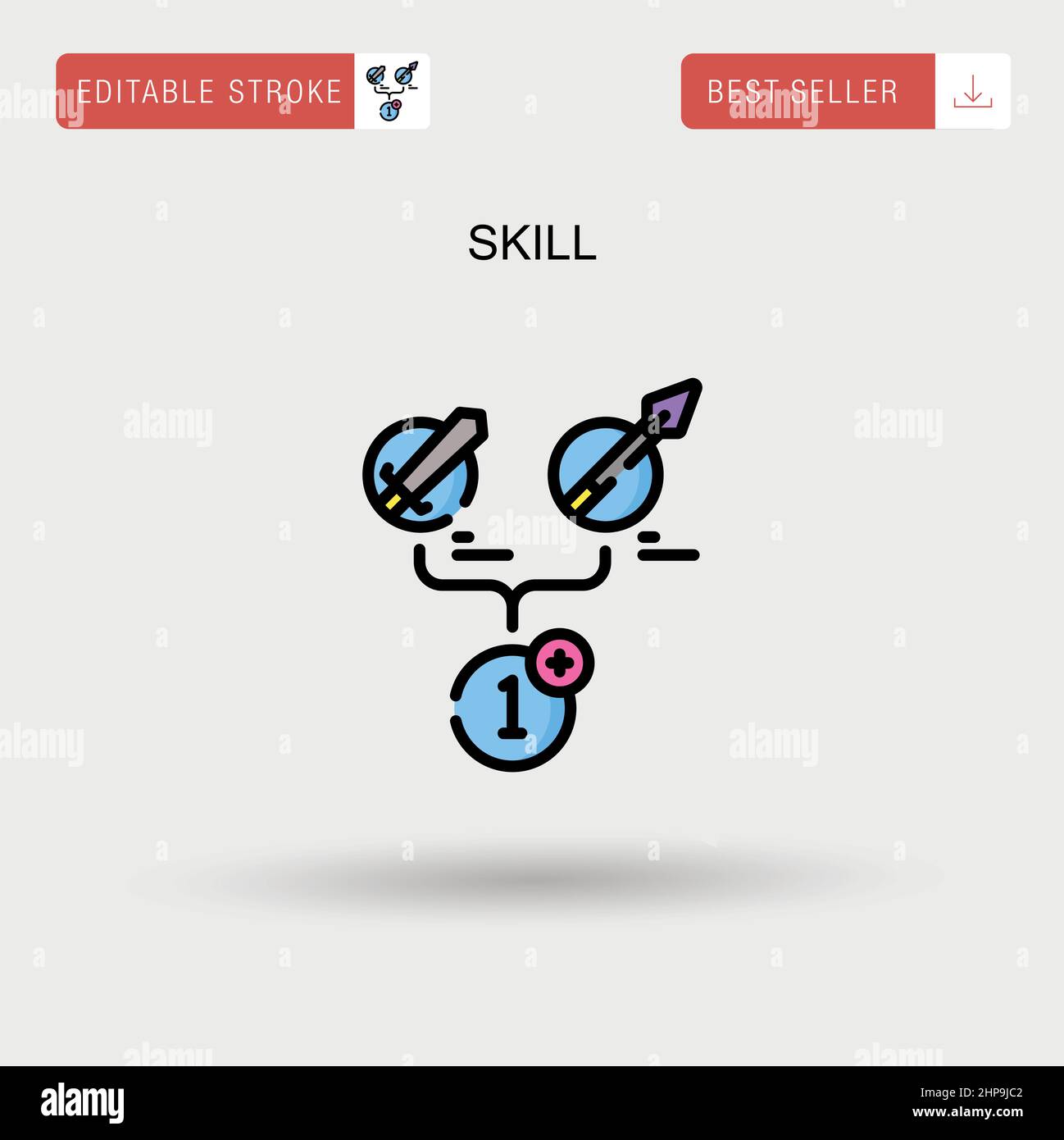 Job work skill competence Stock Vector Images - Alamy