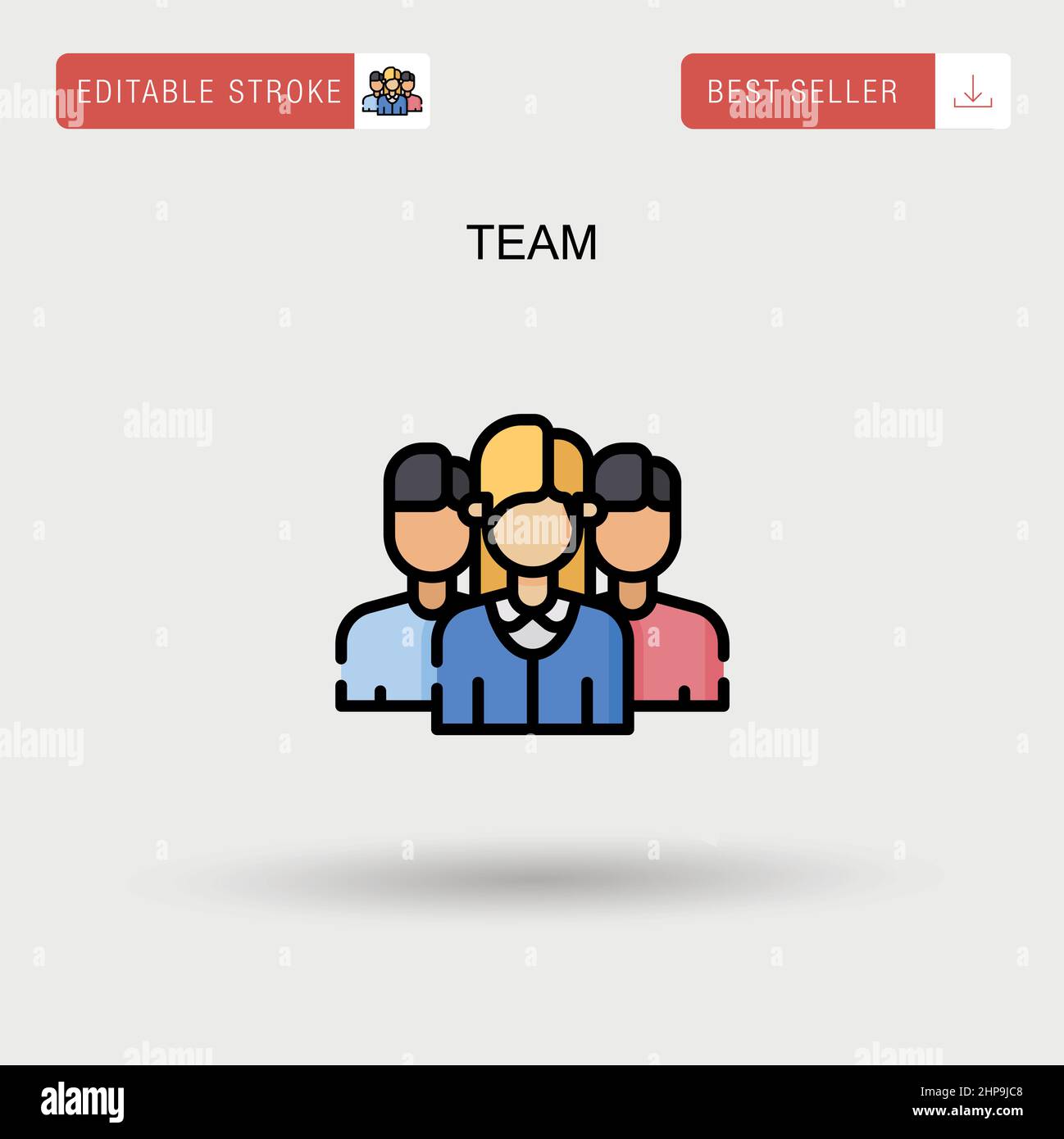 Team Simple vector icon Stock Vector Image & Art - Alamy