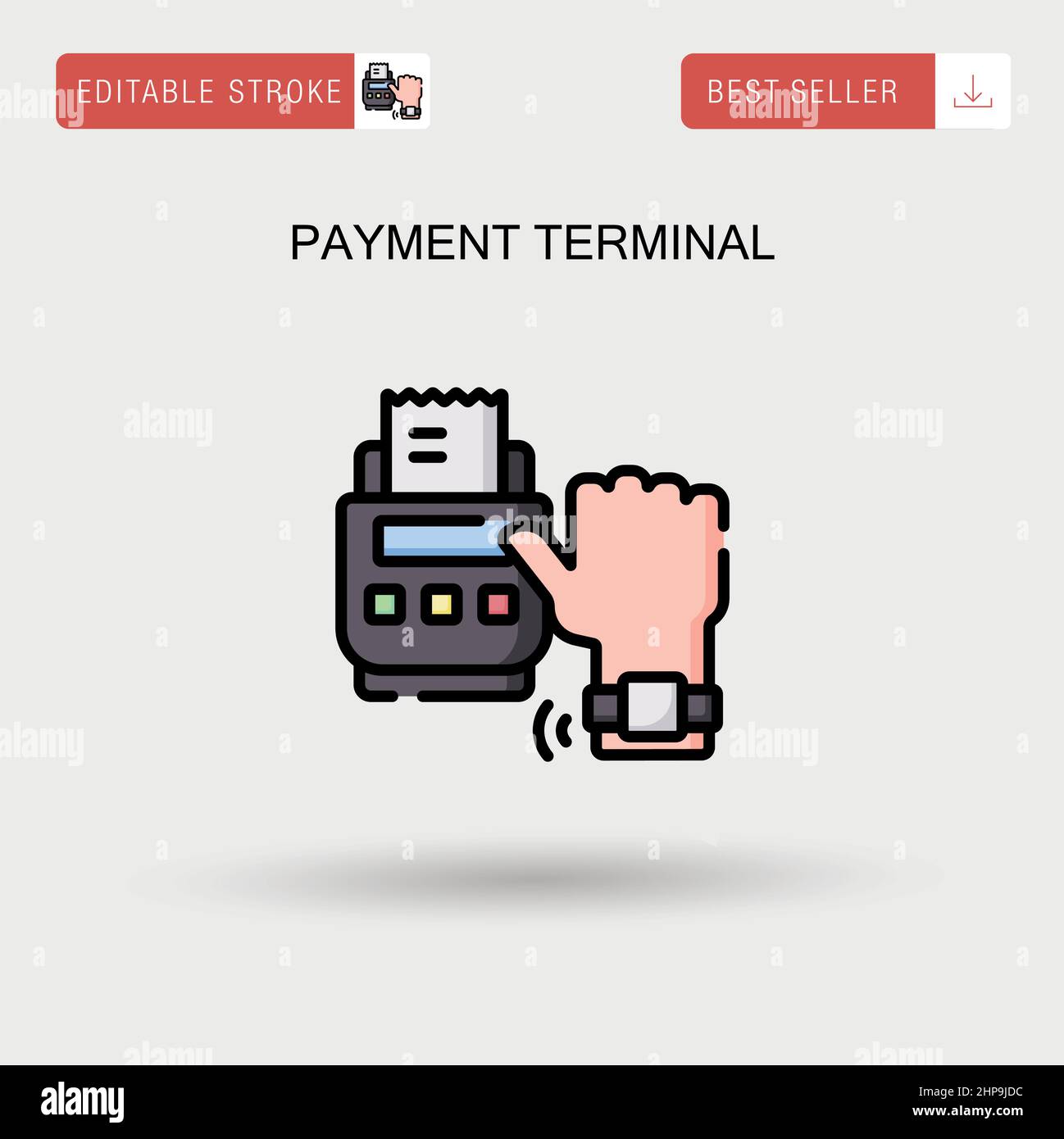 Mobile pos payment terminal Stock Vector Images - Alamy