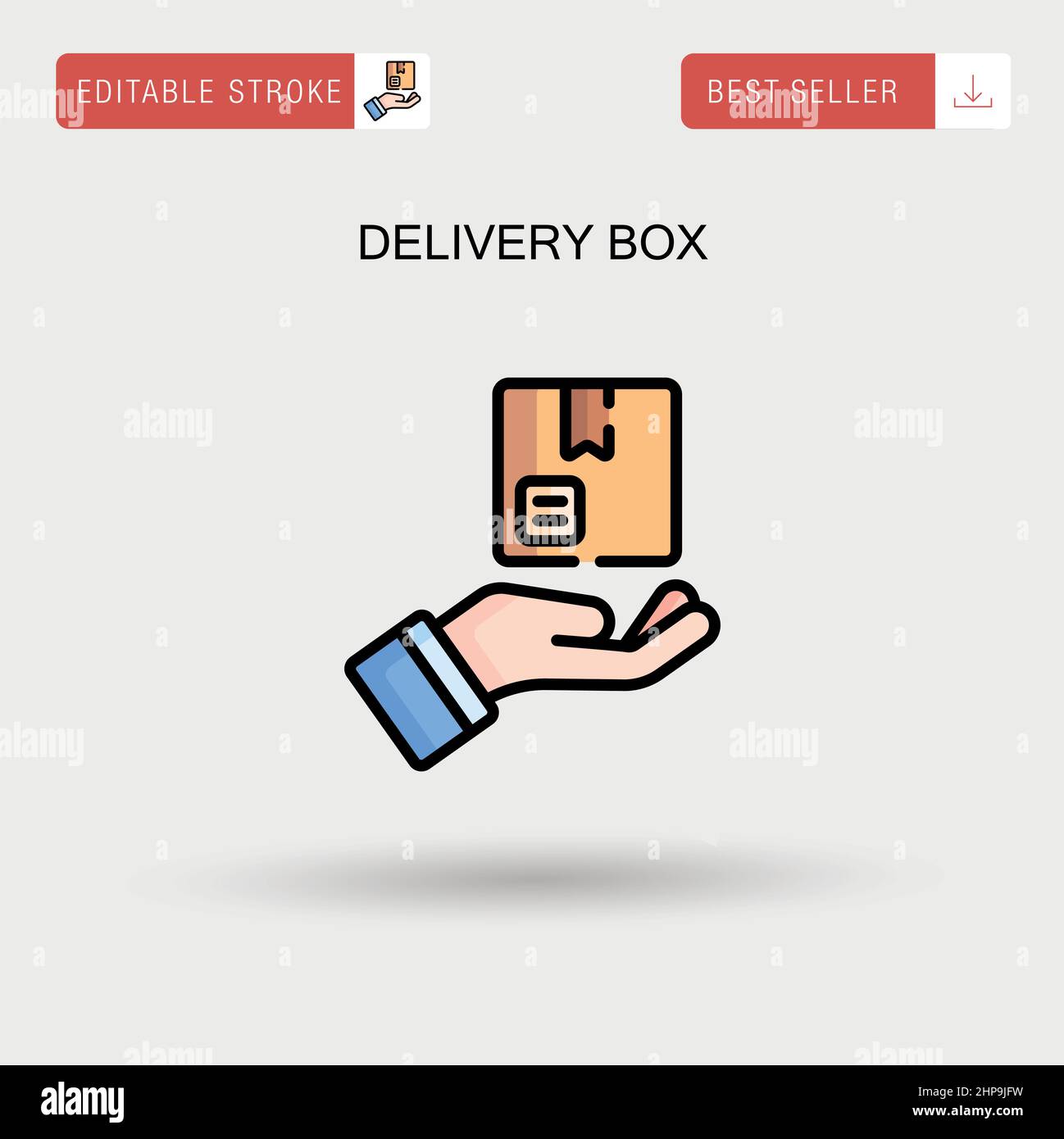 Delivery box icon Stock Vector Images - Alamy