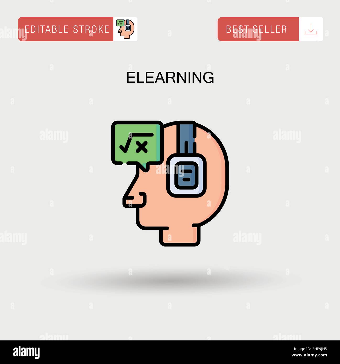 Elearning Simple vector icon Stock Vector Image & Art - Alamy