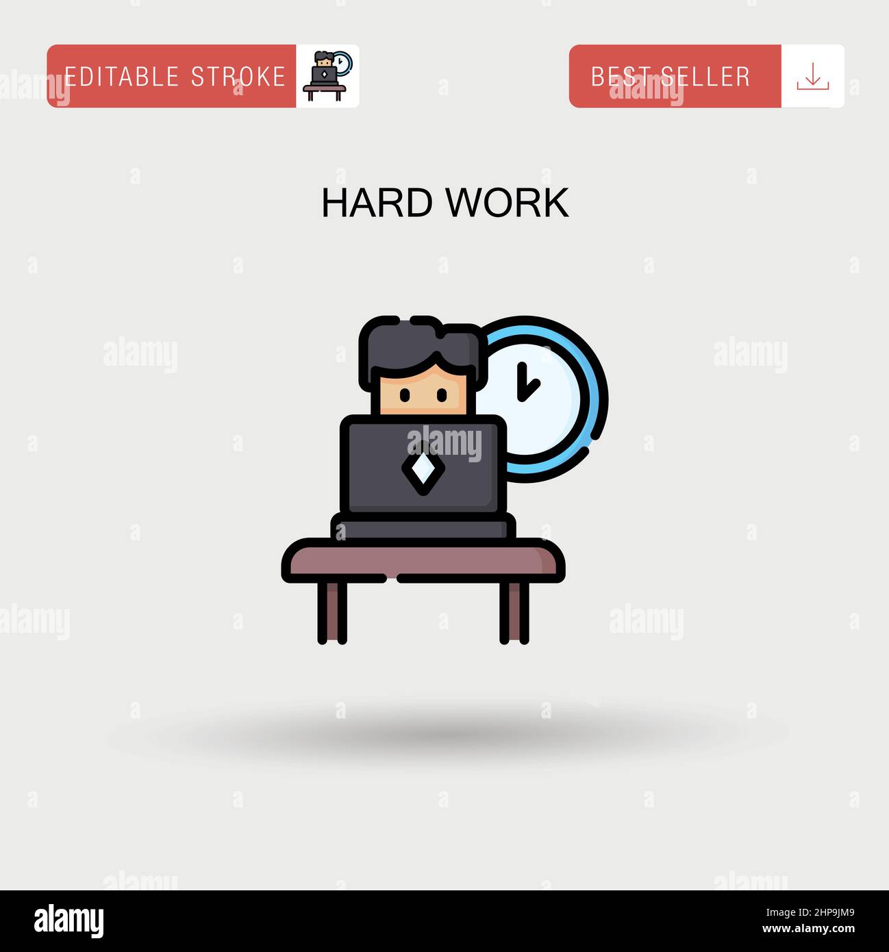 Hard work Simple vector icon Stock Vector Image & Art - Alamy