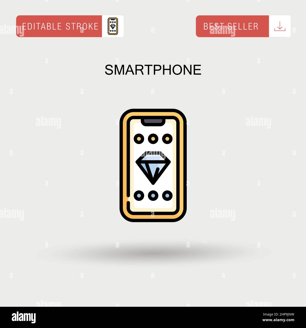 Smartphone Simple vector icon Stock Vector Image & Art - Alamy