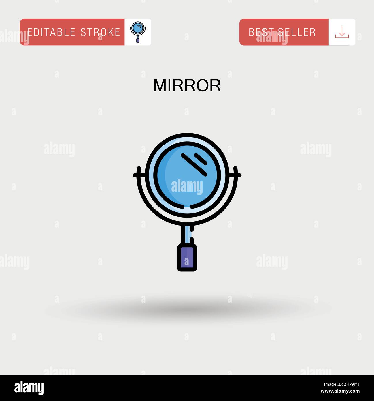 Mirror Simple vector icon Stock Vector Image & Art - Alamy