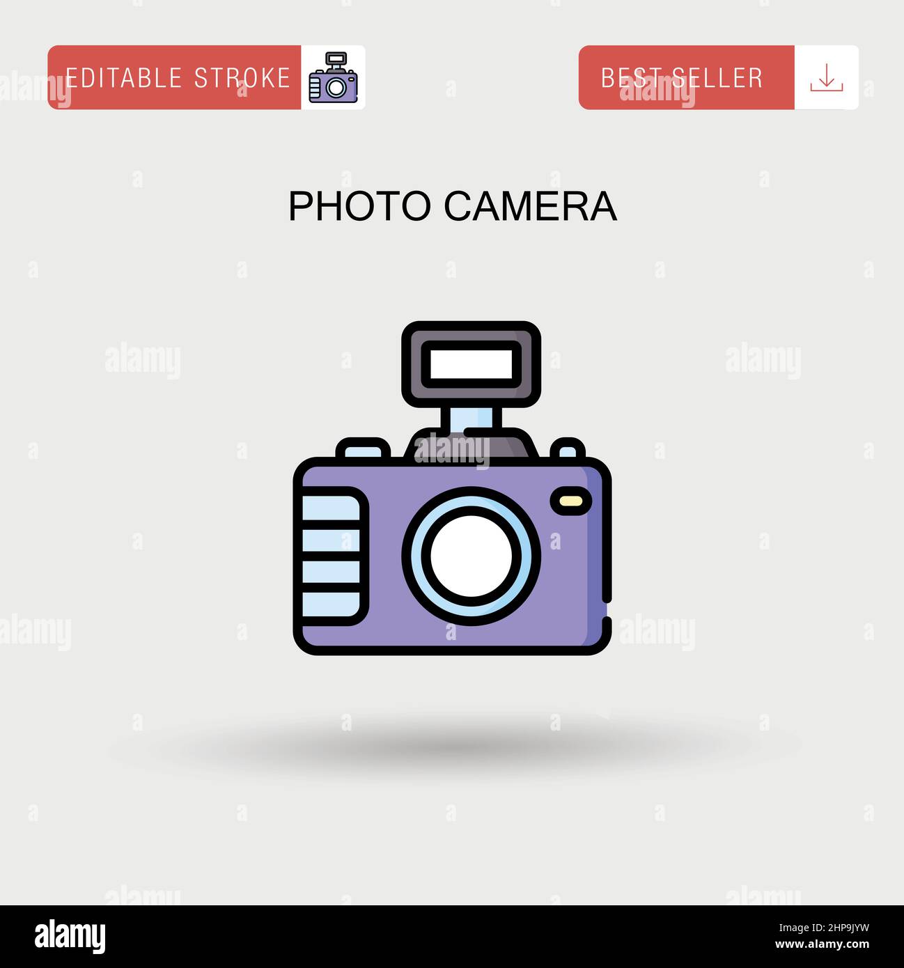 Photo camera Simple vector icon Stock Vector Image & Art - Alamy