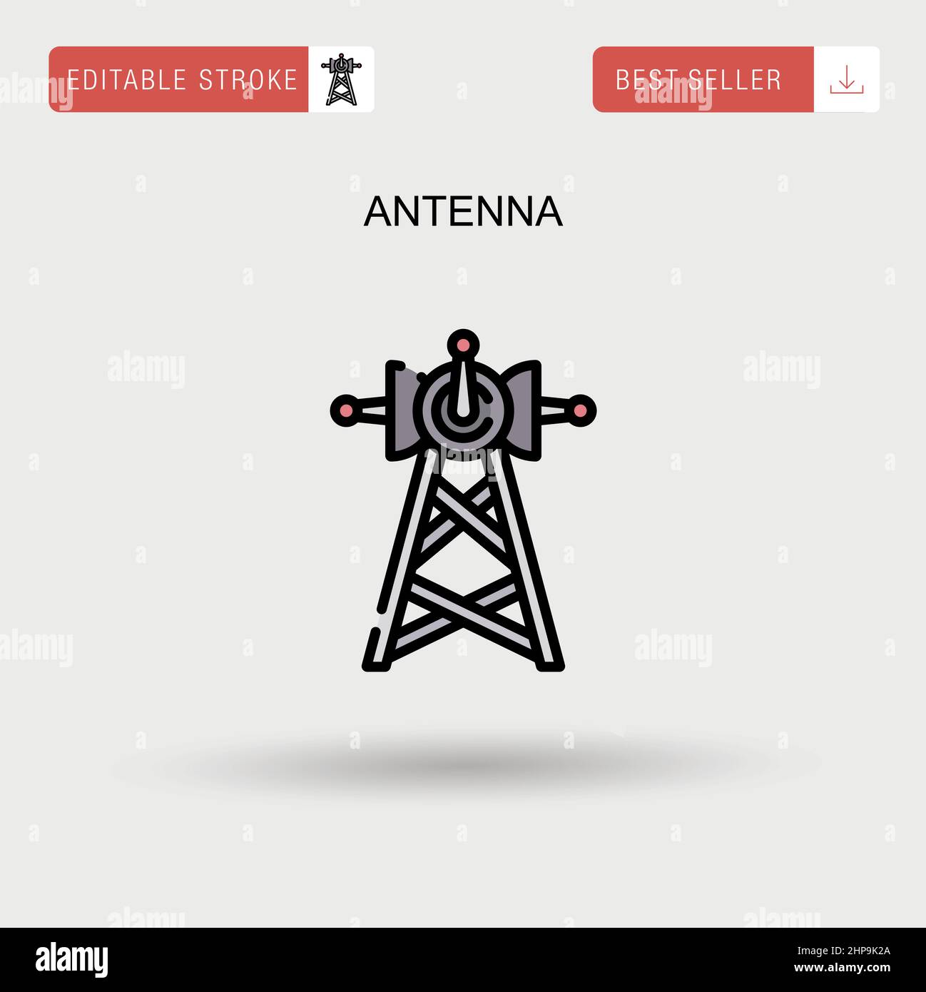 Antenna Simple vector icon Stock Vector Image & Art - Alamy