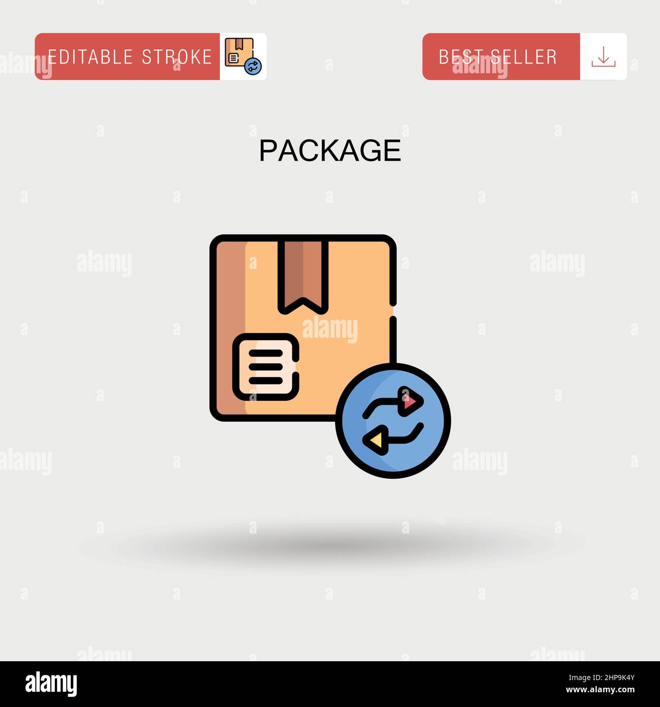 Package Simple vector icon Stock Vector Image & Art - Alamy