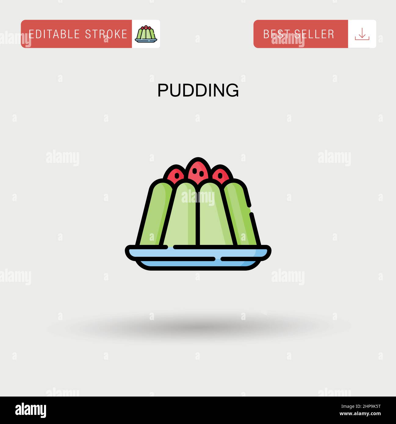 Pudding Stock Vector Images - Alamy