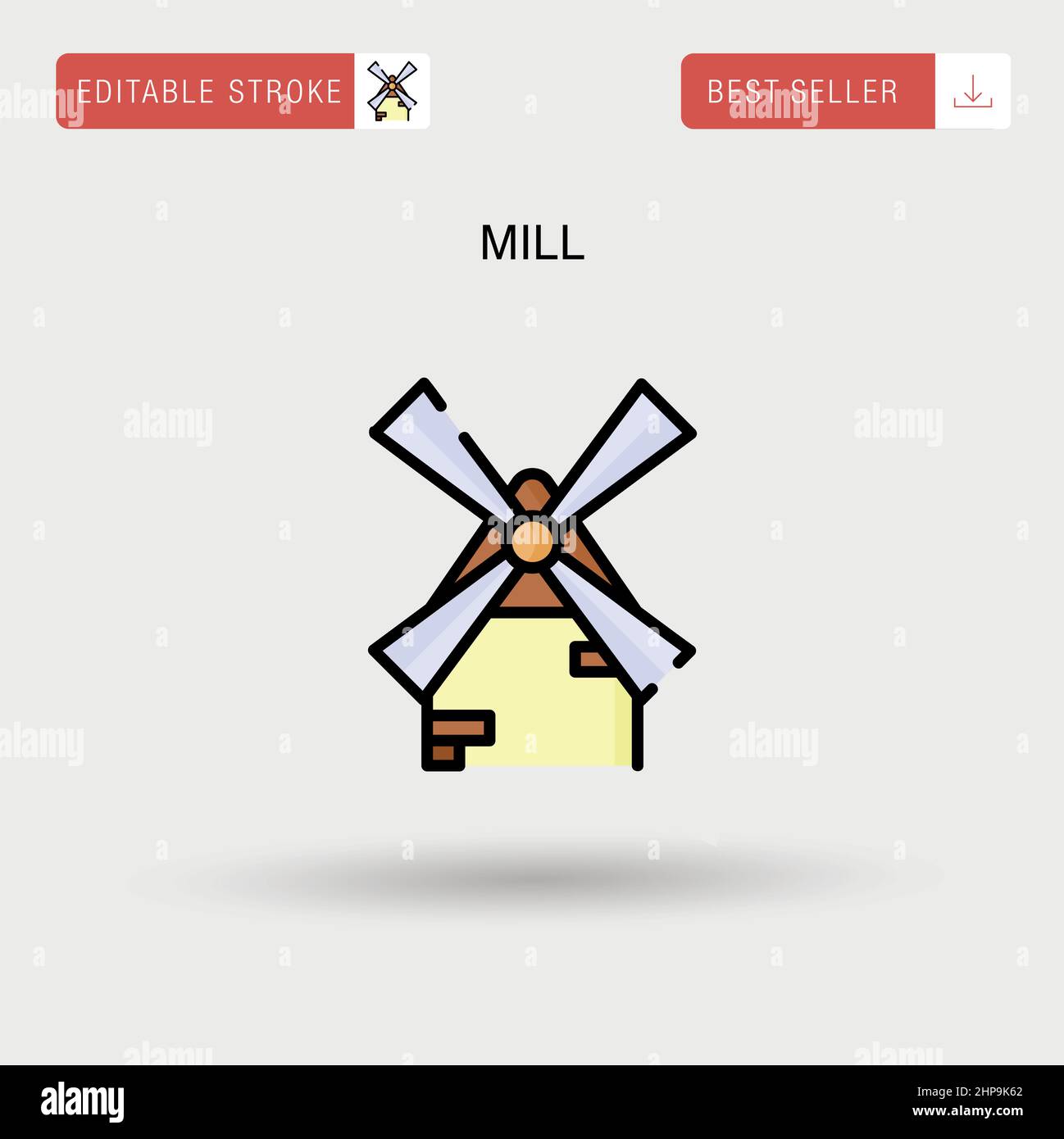 Mill Simple vector icon Stock Vector Image & Art - Alamy