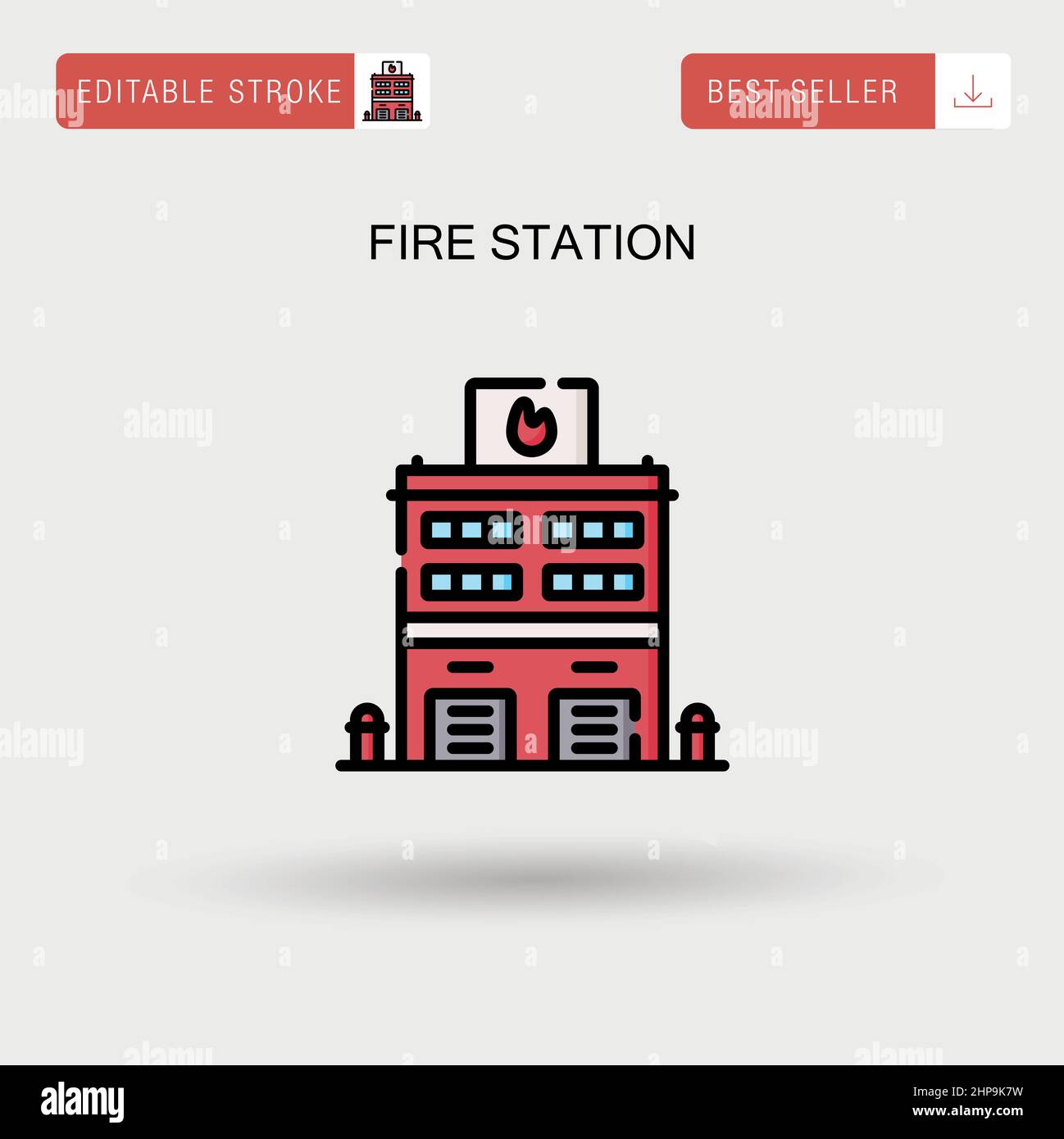 City street fire station Stock Vector Images - Alamy