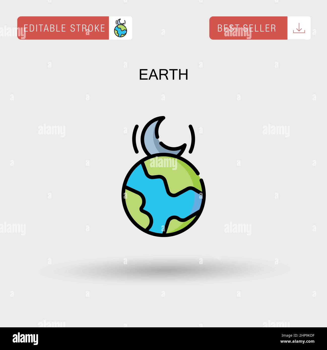 Earth Simple vector icon Stock Vector Image & Art - Alamy