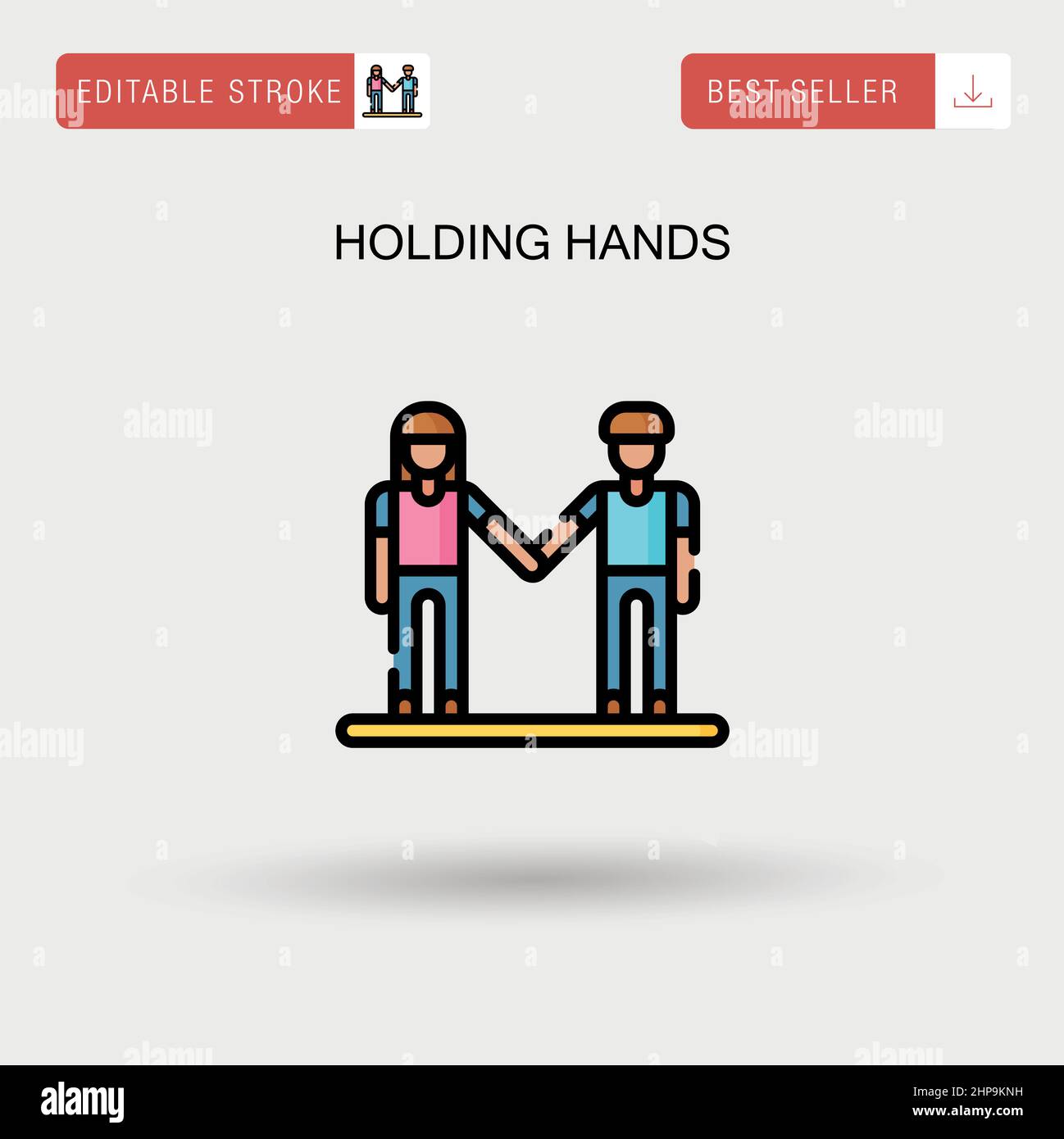 Holding hands icon hi-res stock photography and images - Alamy