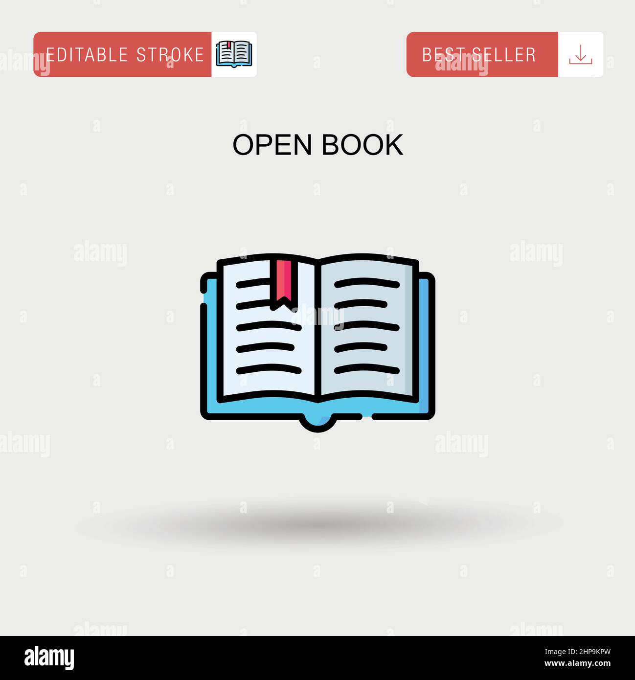 Book icon open page hi-res stock photography and images - Alamy