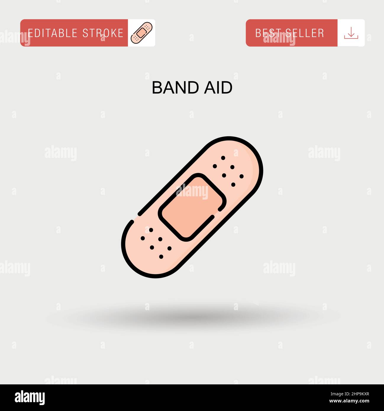 Cure bandage wound hurt Stock Vector Images - Alamy