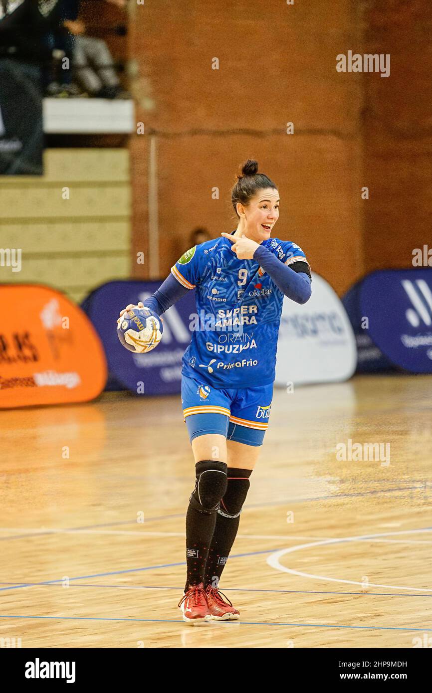 Malaga, Spain. 19th Feb, 2022. Emma Boada seen in action during the ...