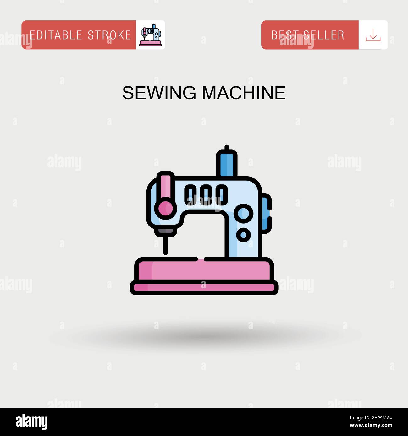 Sewing machine vintage Stock Vector Images - Alamy